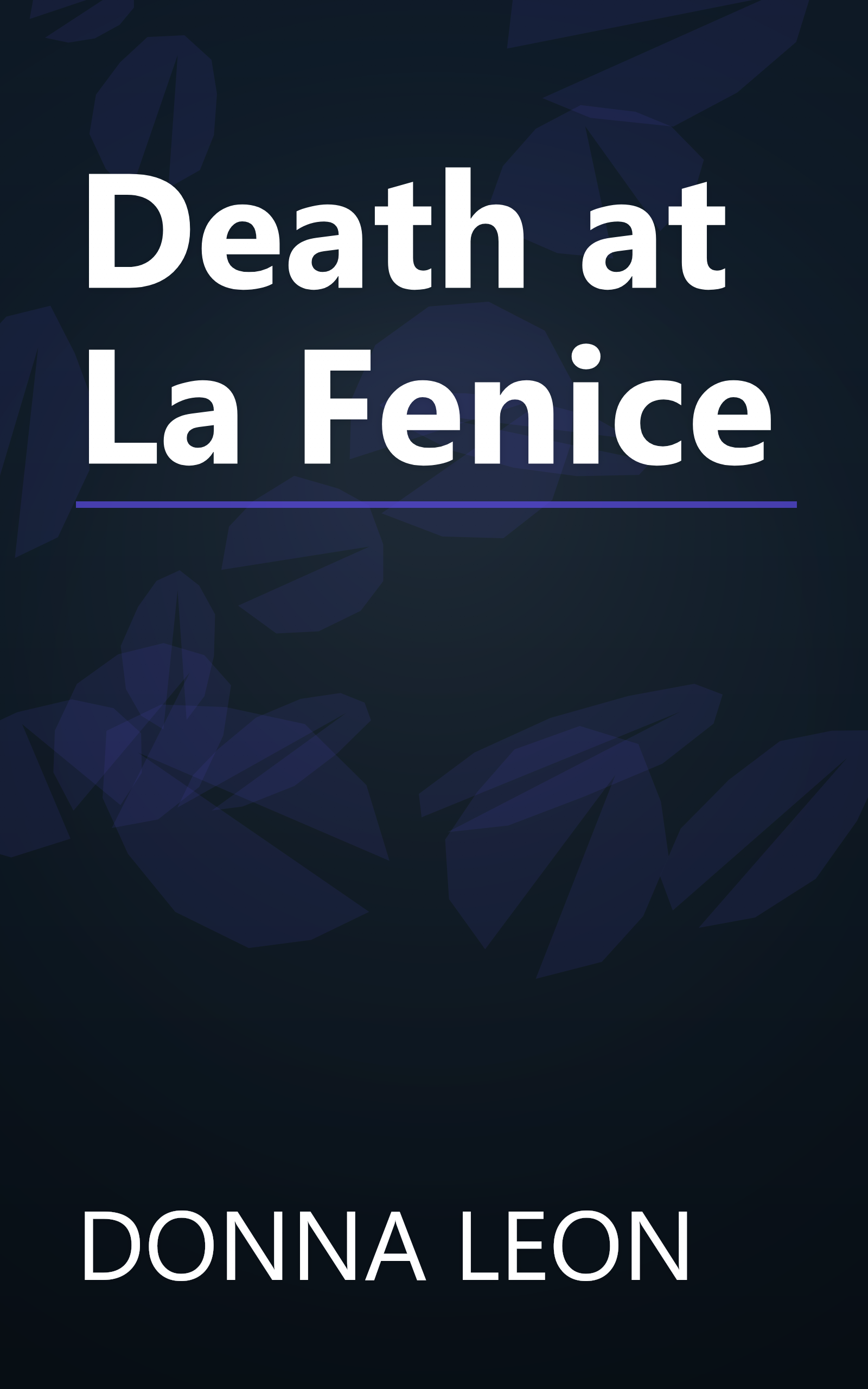 Death at La Fenice book cover