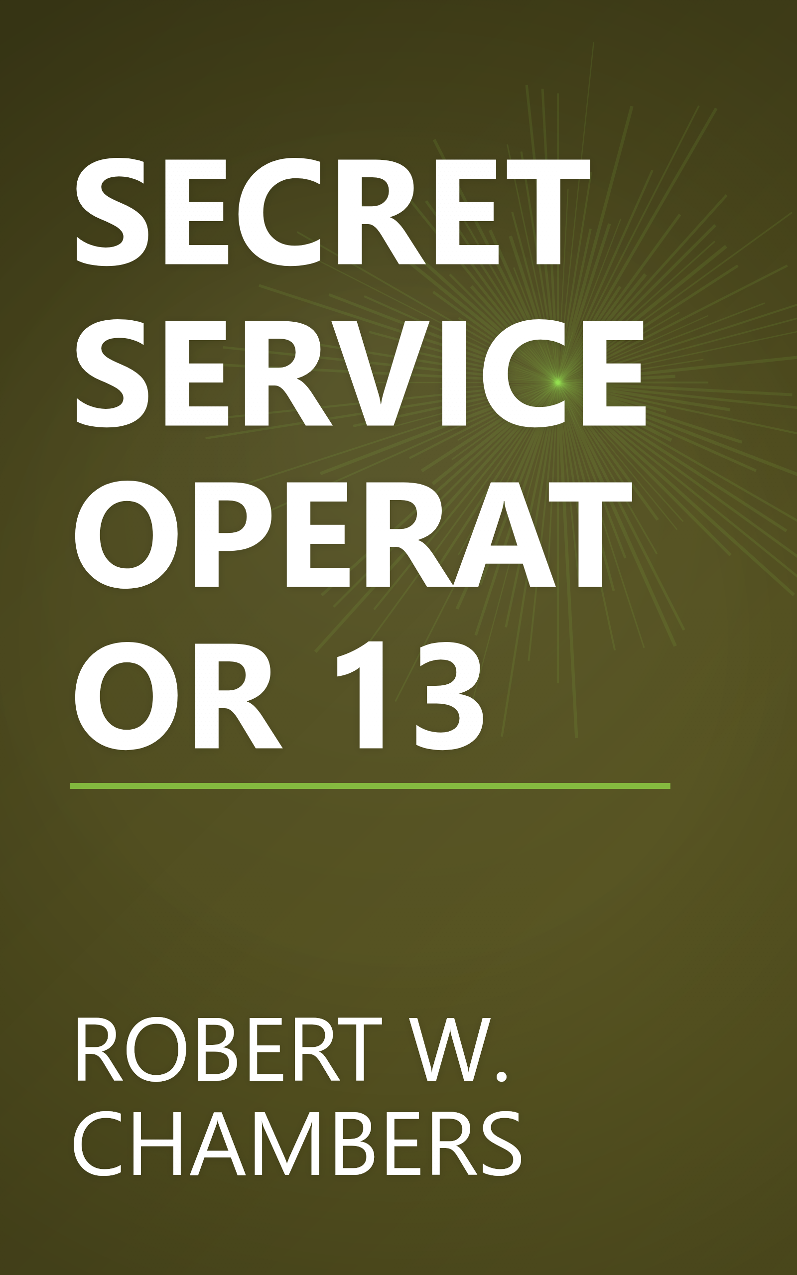 SECRET SERVICE OPERATOR 13 book cover