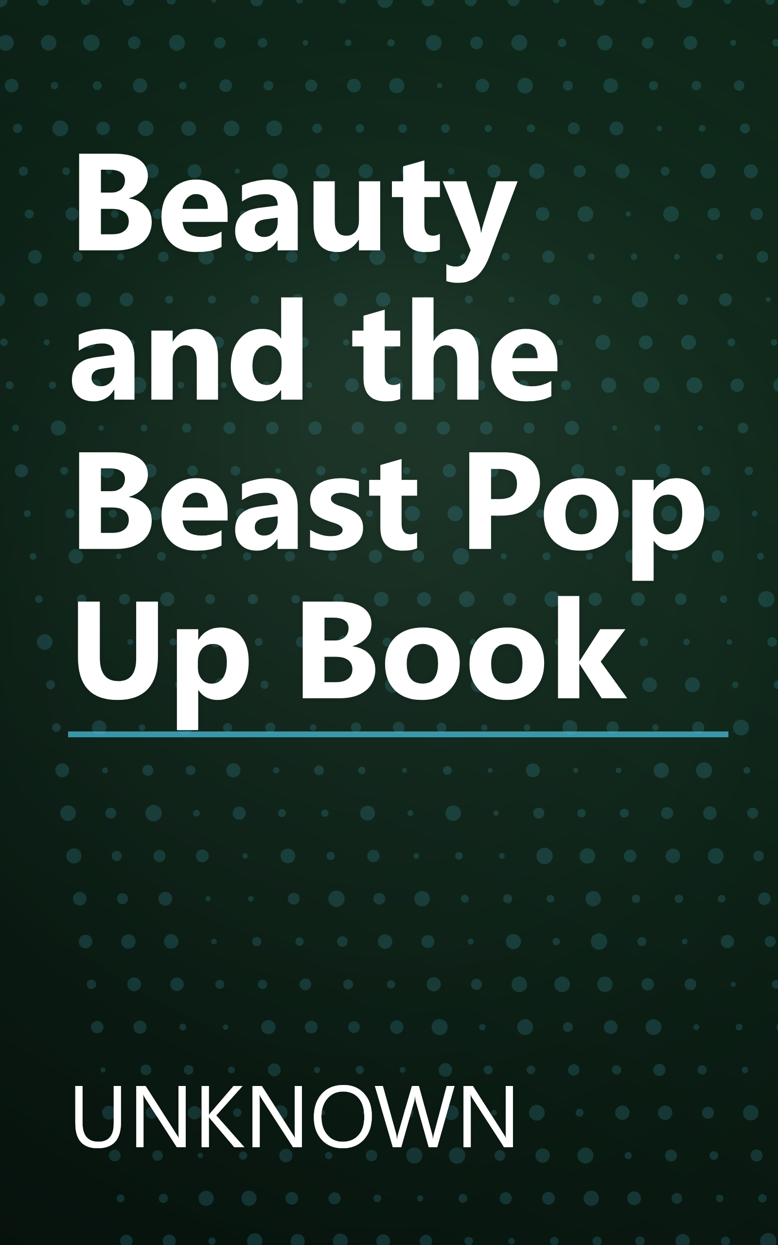 Beauty and the Beast Pop Up Book book cover