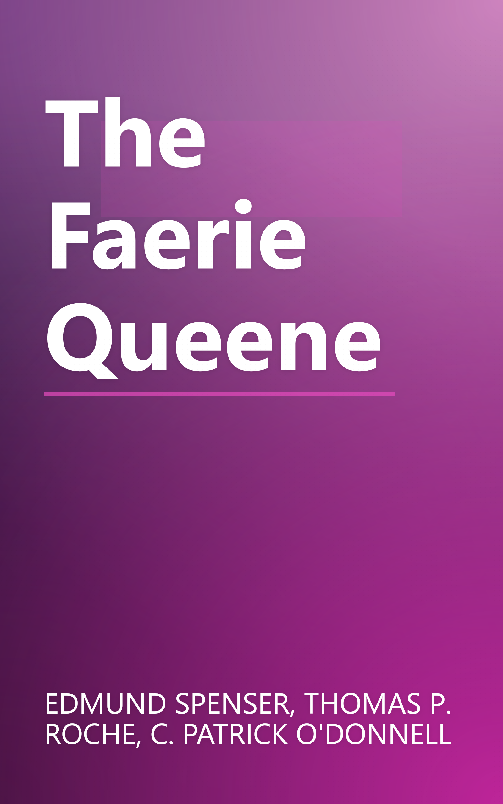 The Faerie Queene book cover
