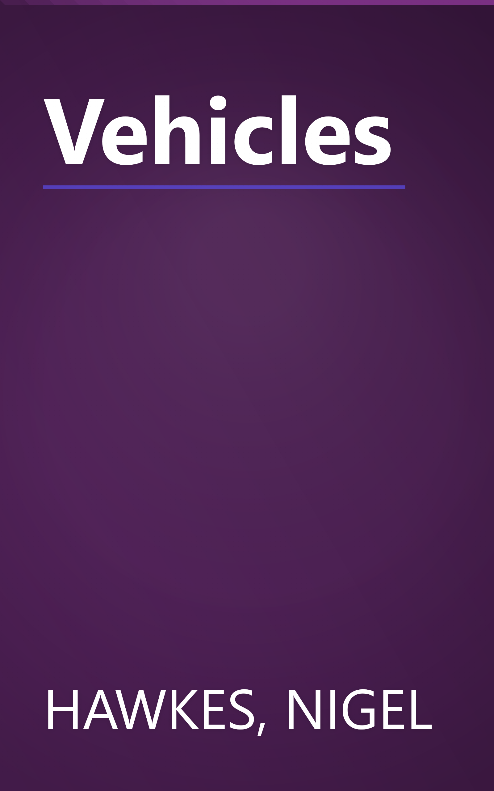 Vehicles book cover