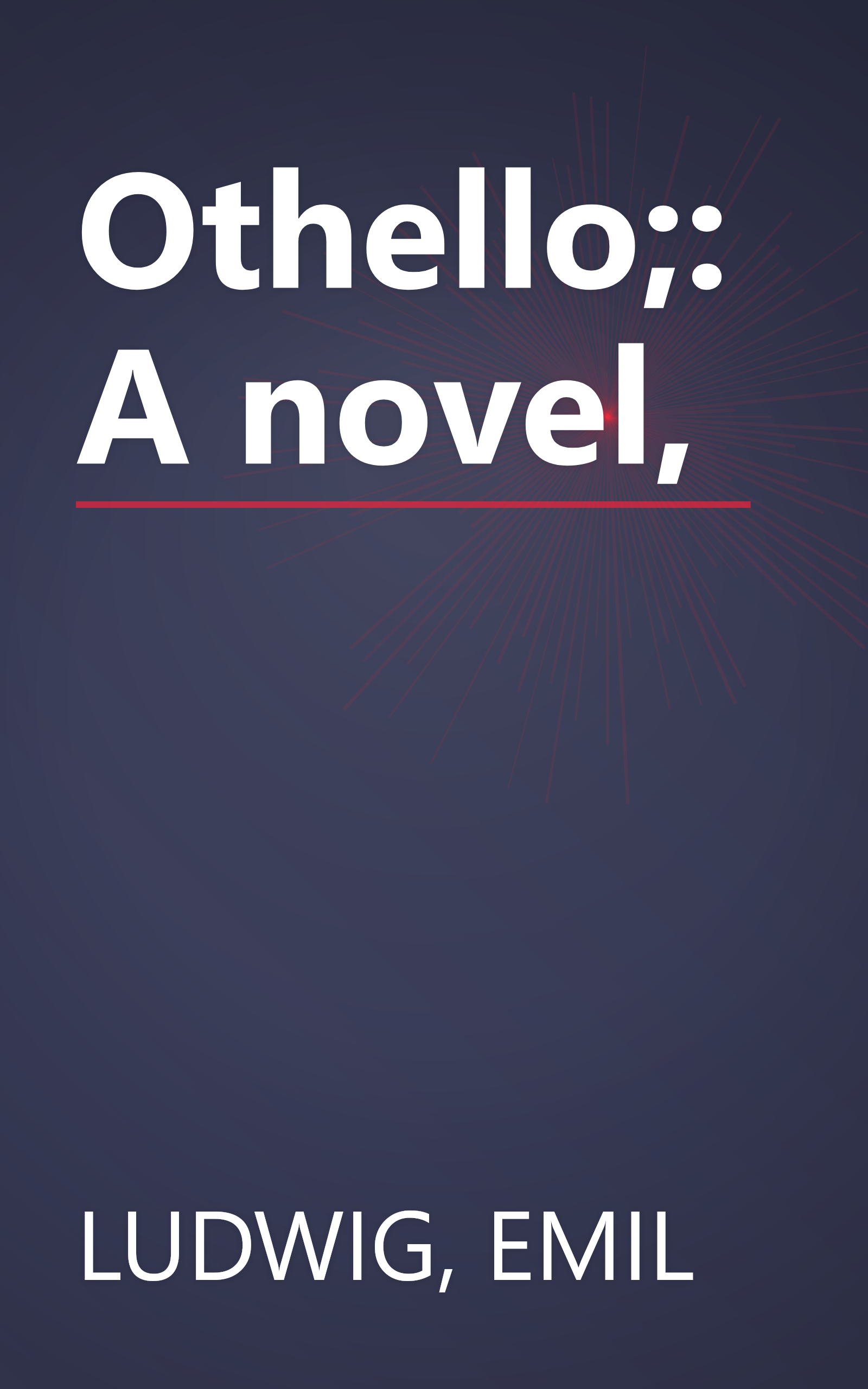 Othello;: A novel, book cover