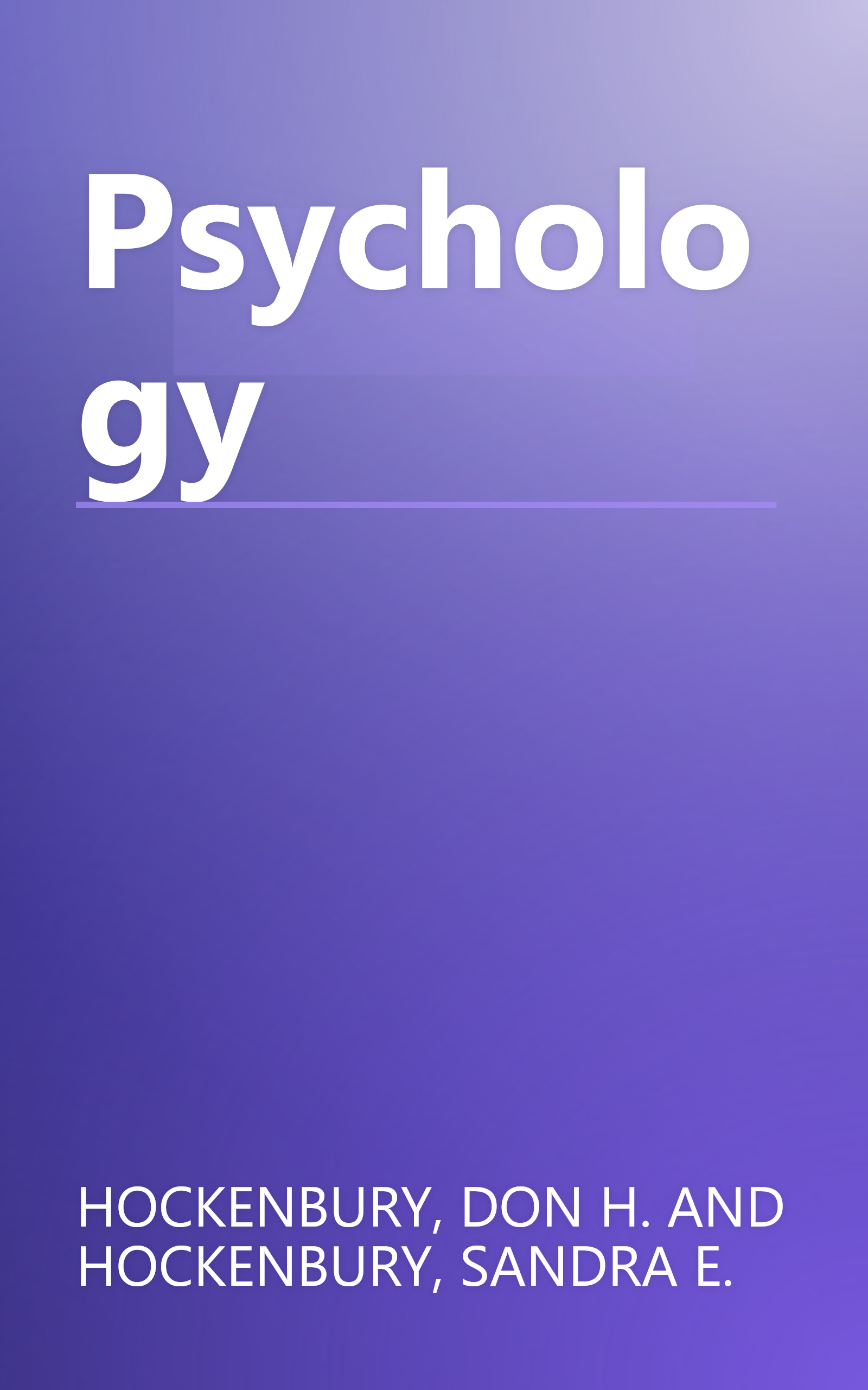 Psychology book cover