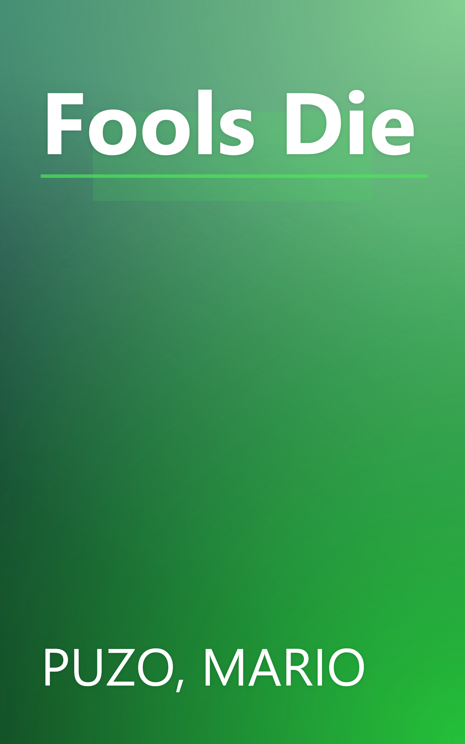 Fools Die book cover