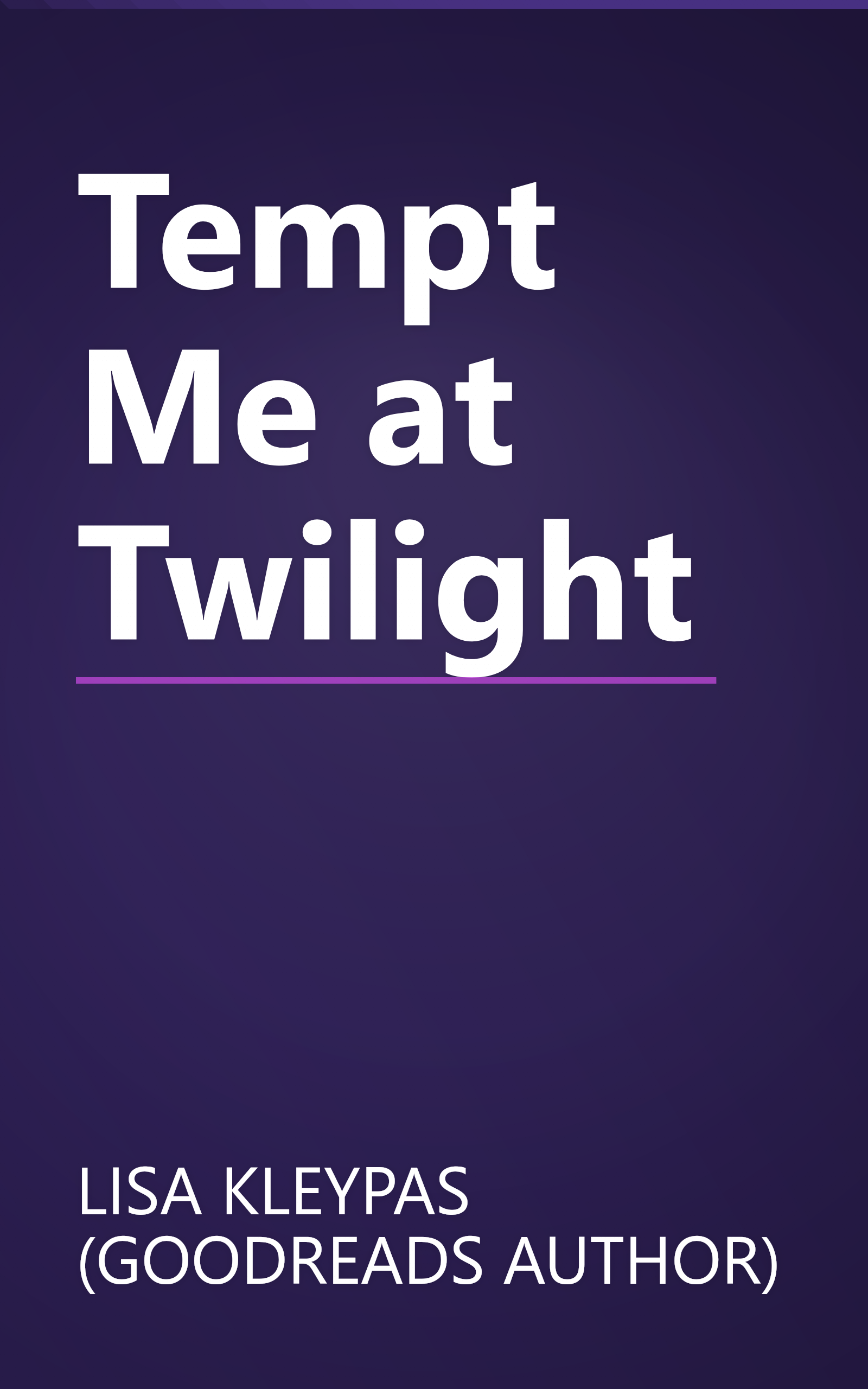 Tempt Me at Twilight book cover