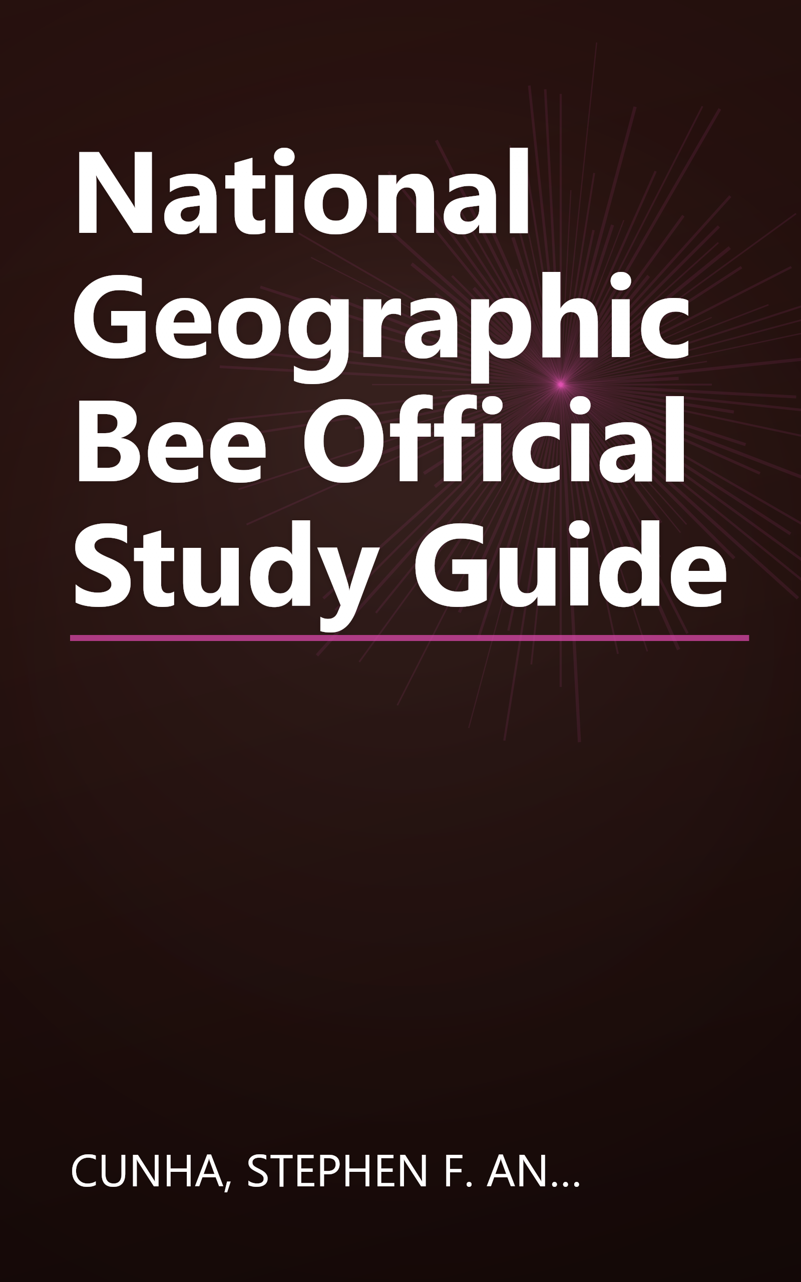 National Geographic Bee Official Study Guide book cover
