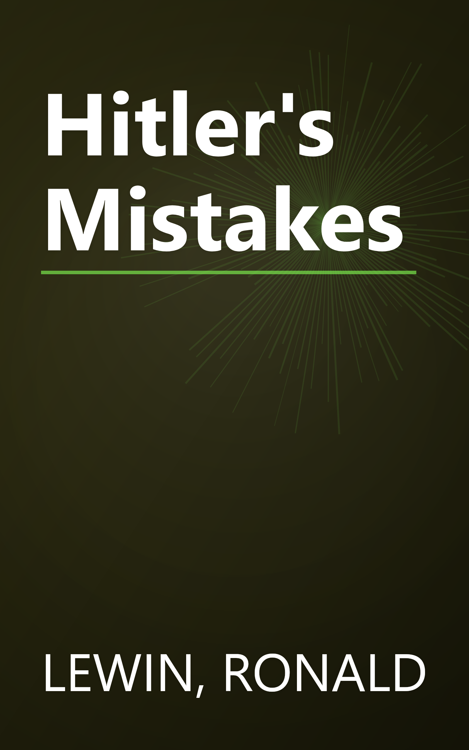 Hitler's Mistakes book cover