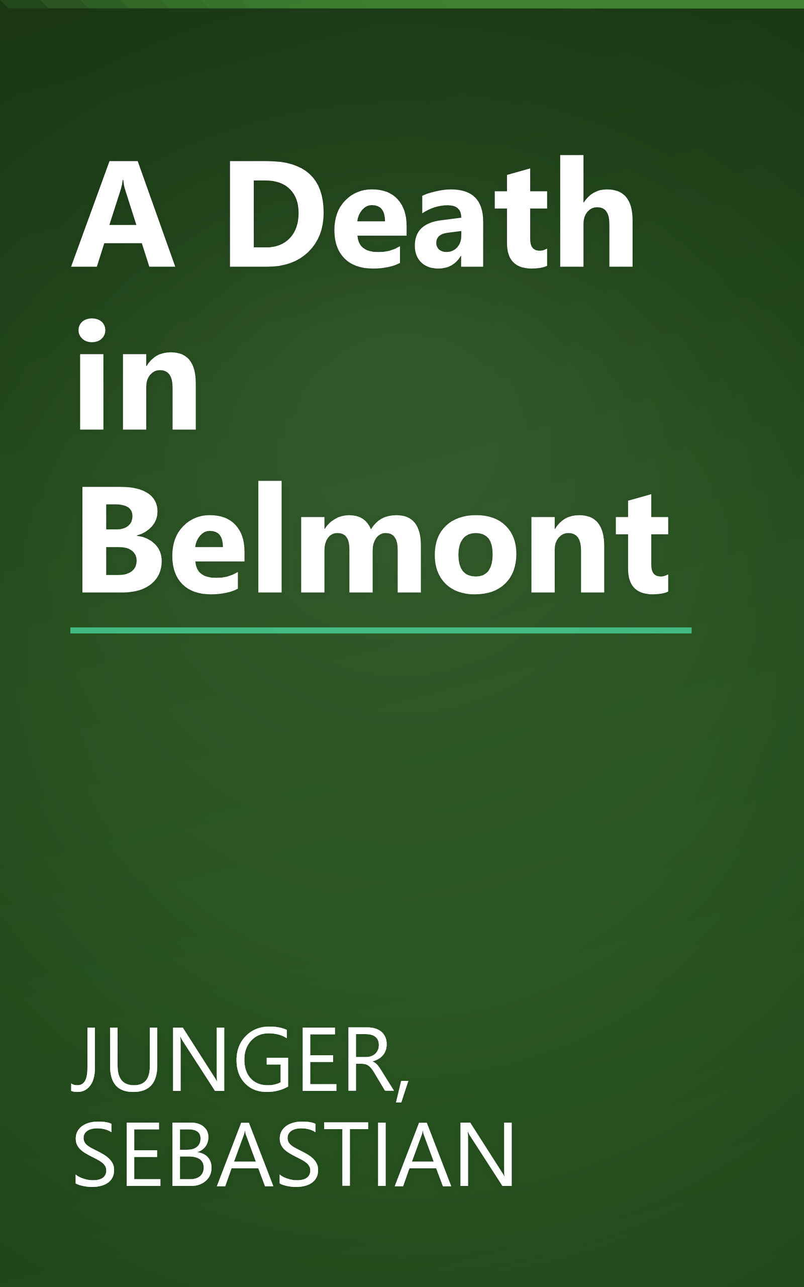 A Death in Belmont book cover