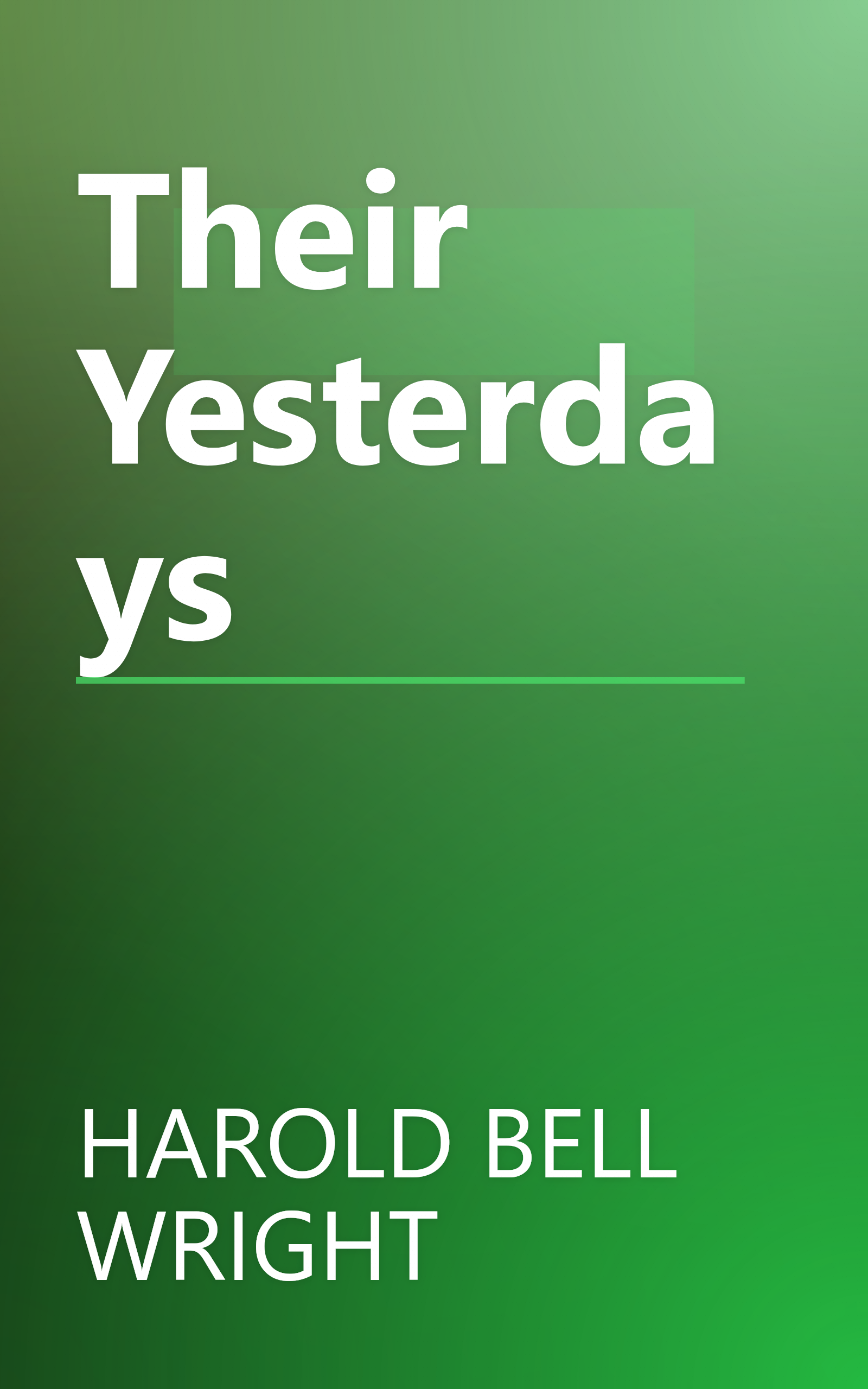 Their Yesterdays book cover