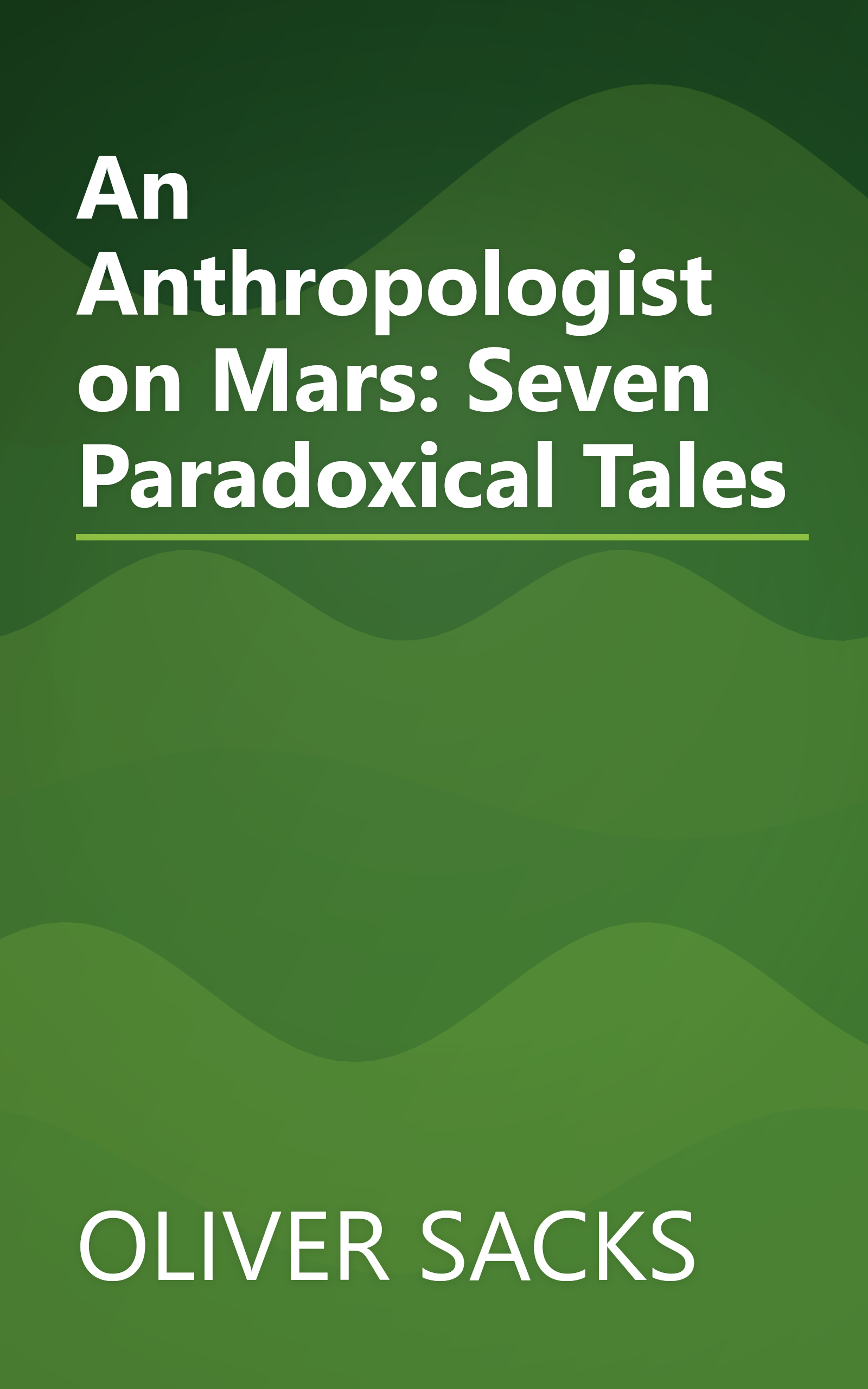 An Anthropologist on Mars: Seven Paradoxical Tales book cover