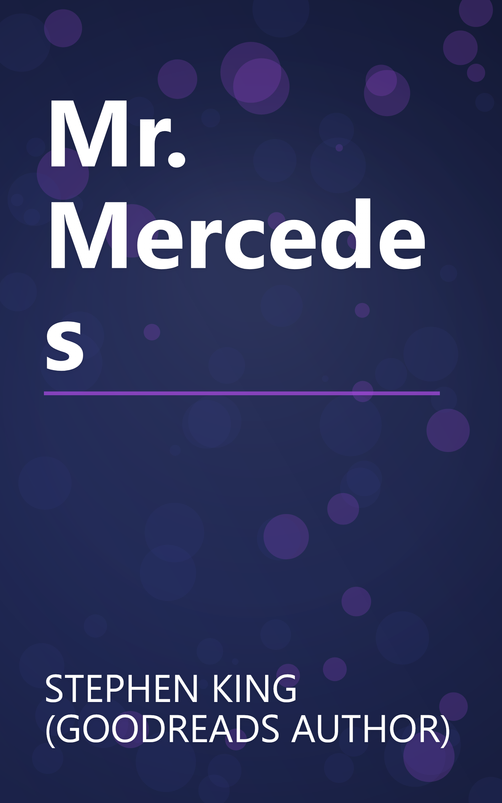 Mr. Mercedes book cover