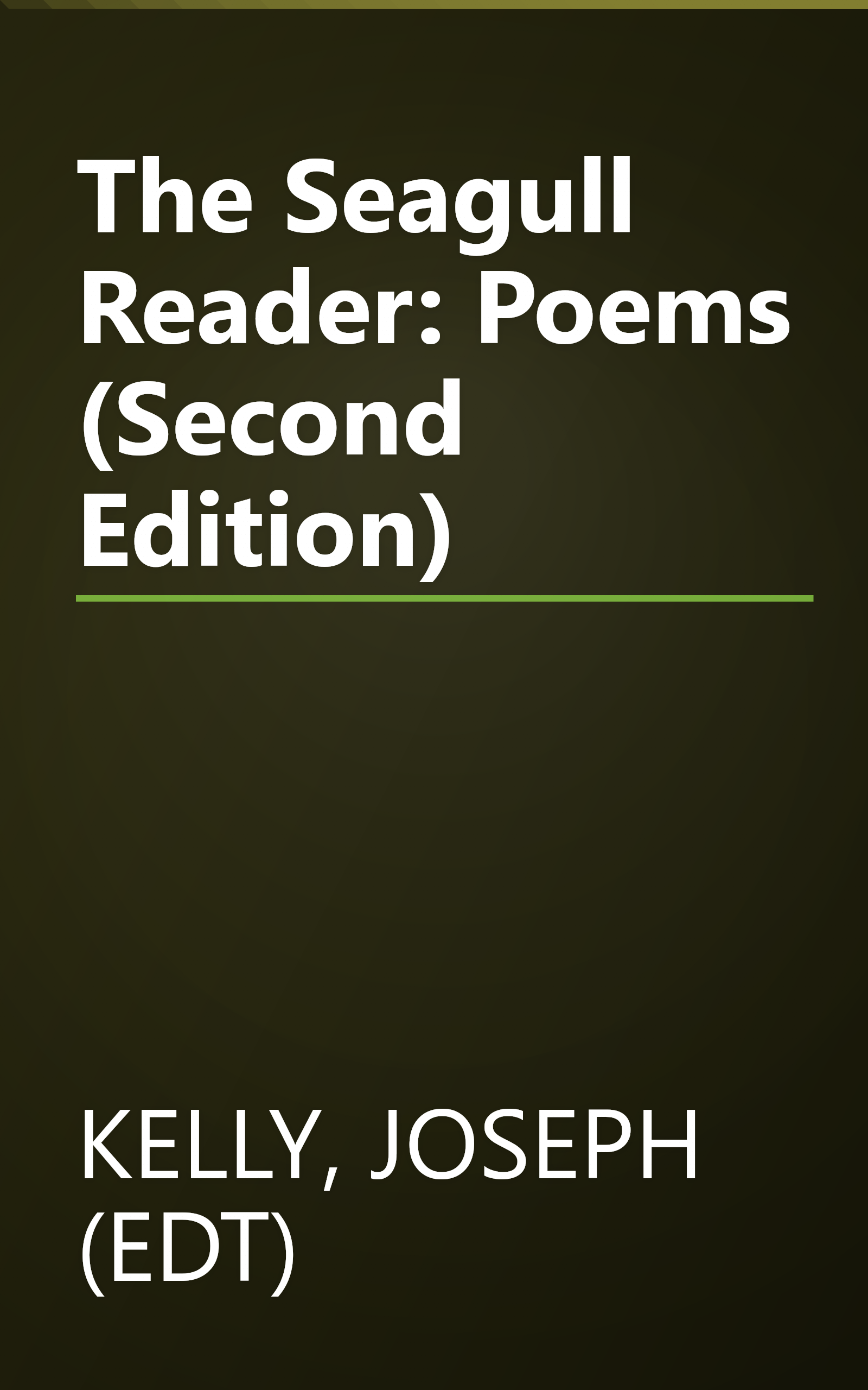 The Seagull Reader: Poems (Second Edition) book cover