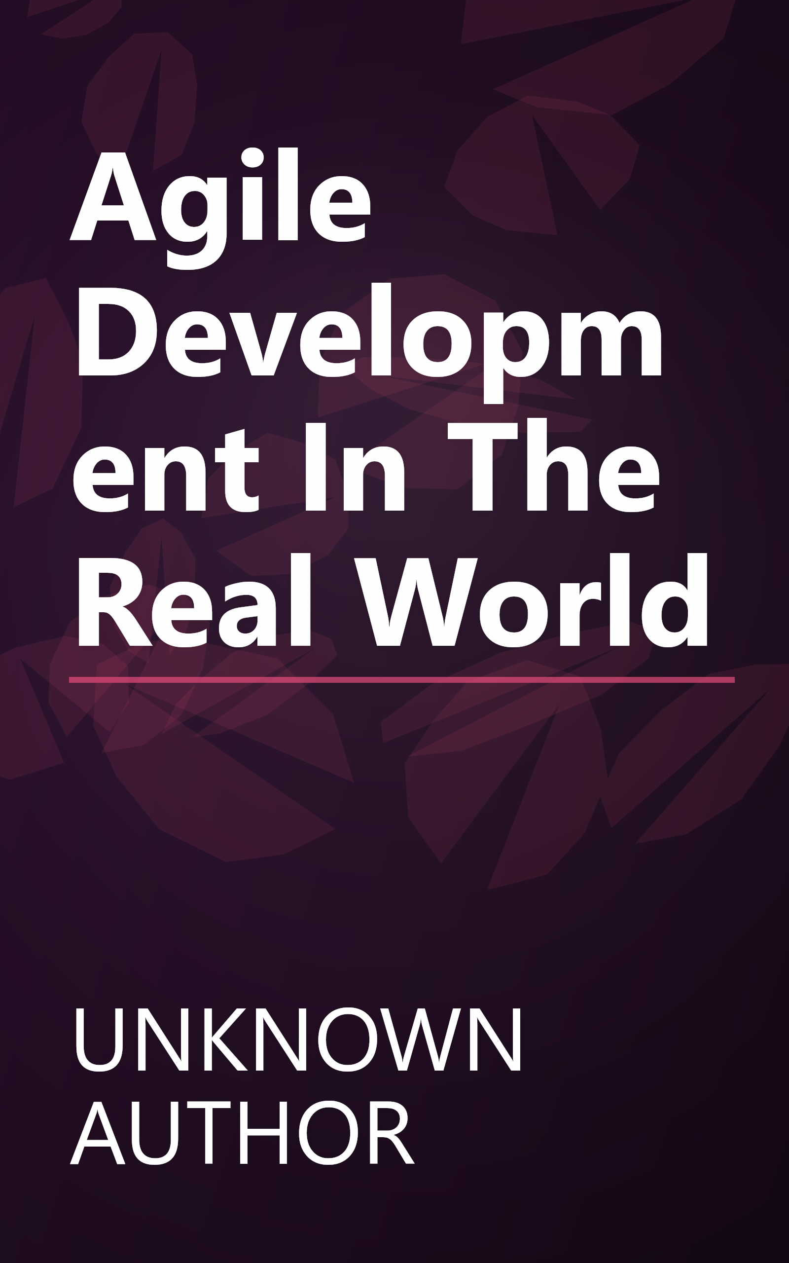 Agile Development In The Real World book cover