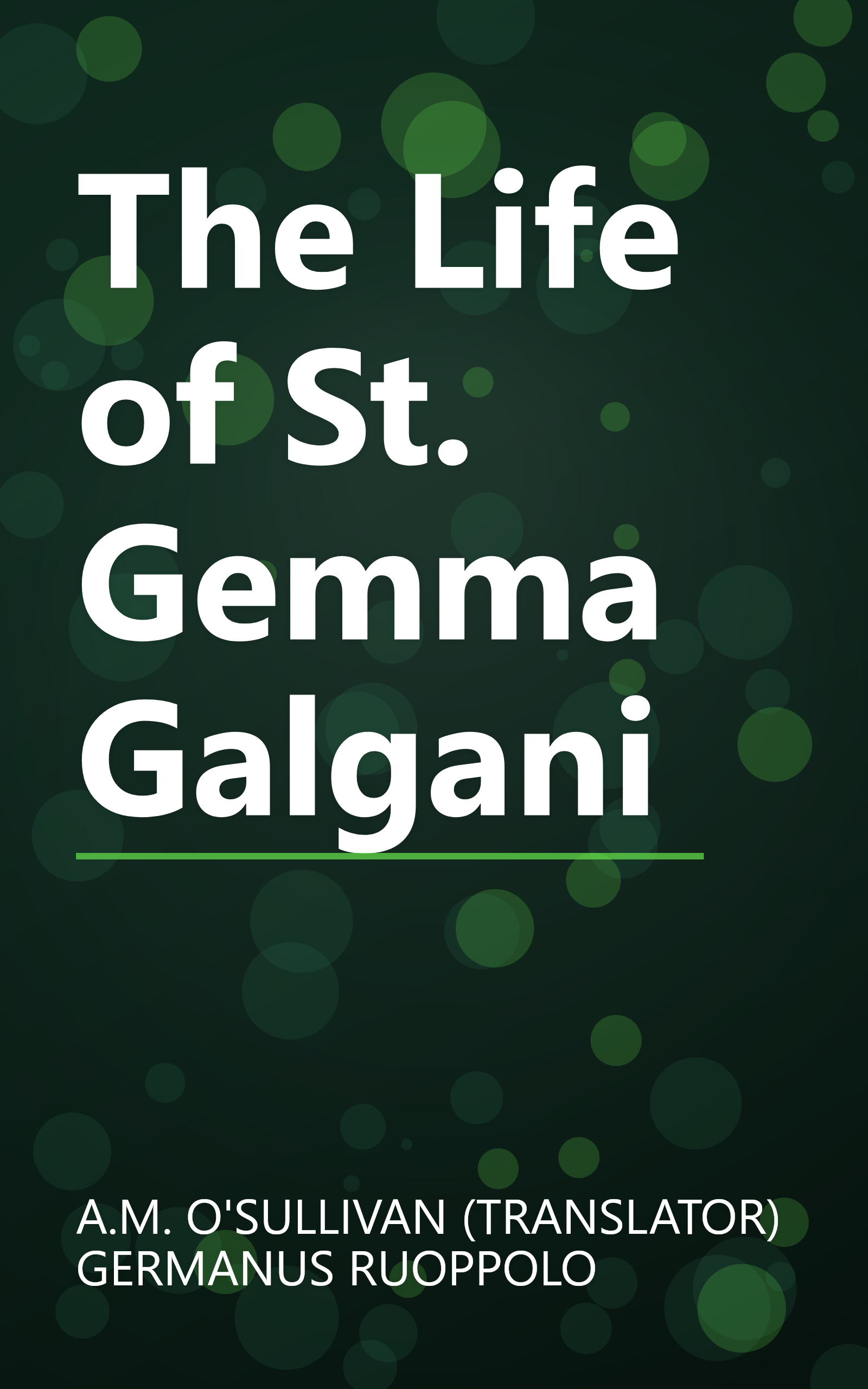 The Life of St. Gemma Galgani book cover