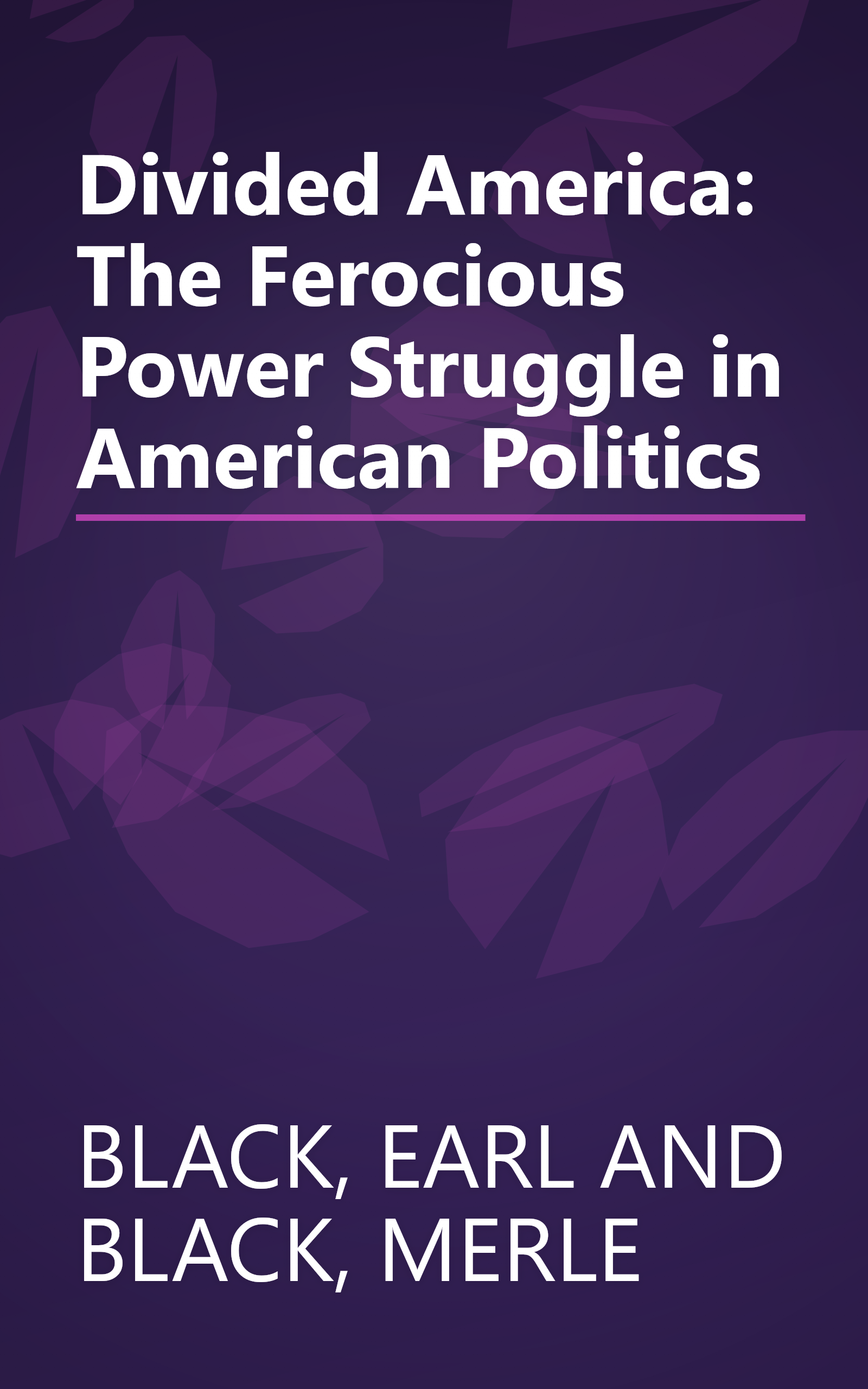 Divided America: The Ferocious Power Struggle in American Politics book cover