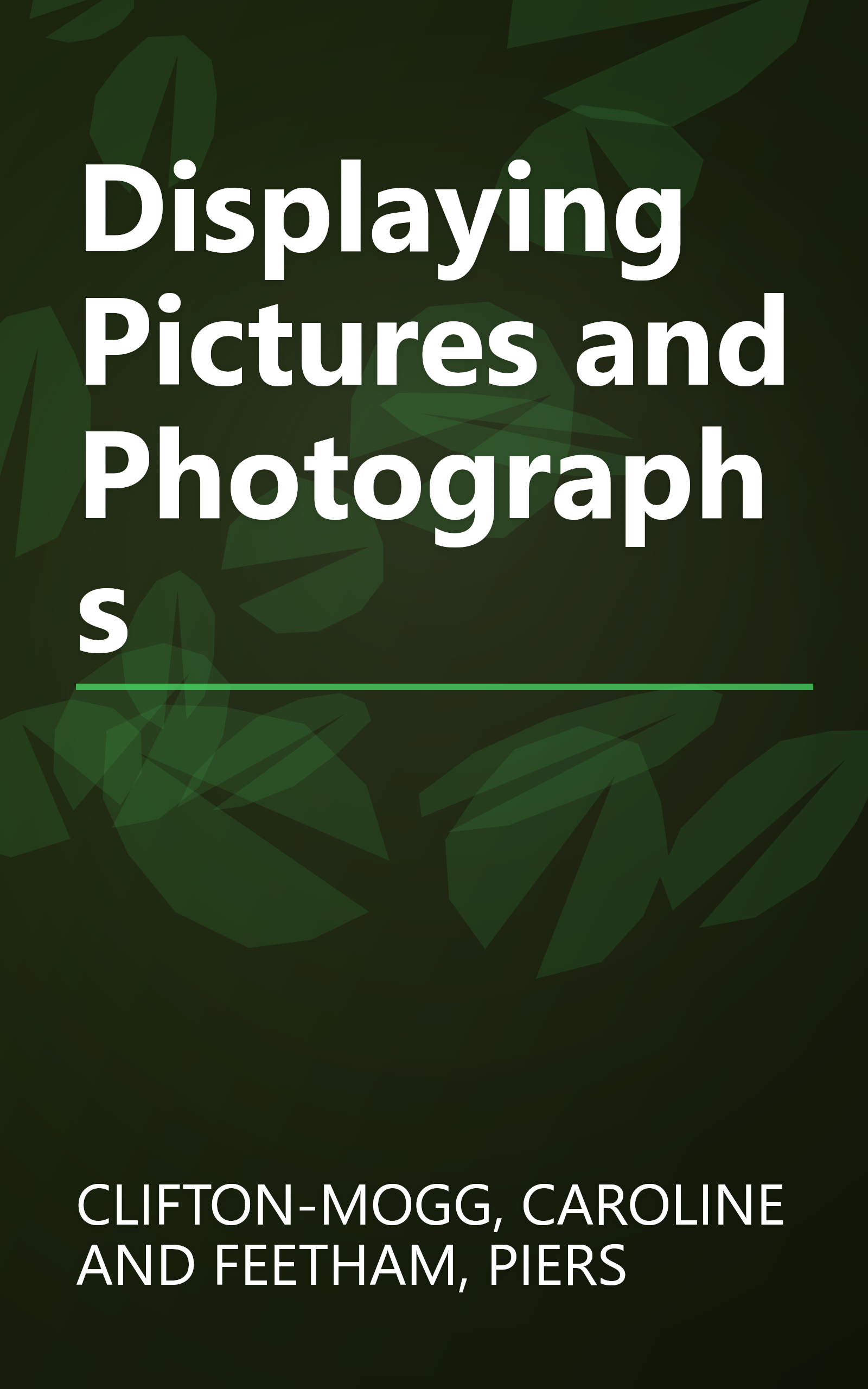 Displaying Pictures and Photographs book cover