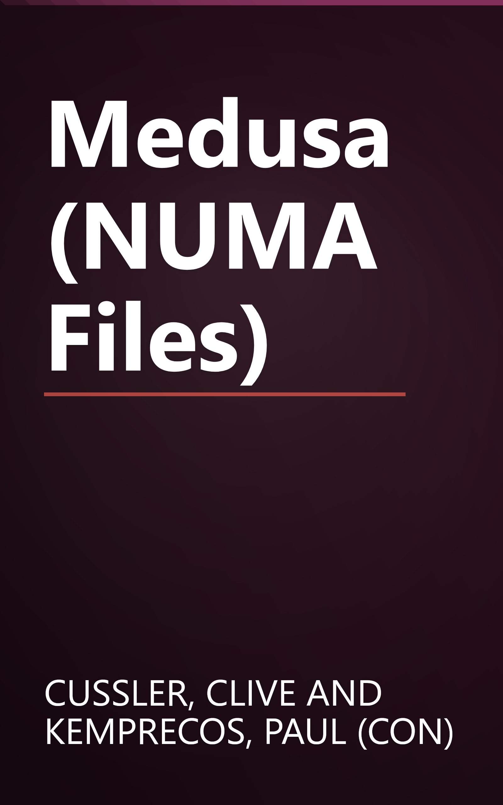 Medusa (NUMA Files) book cover