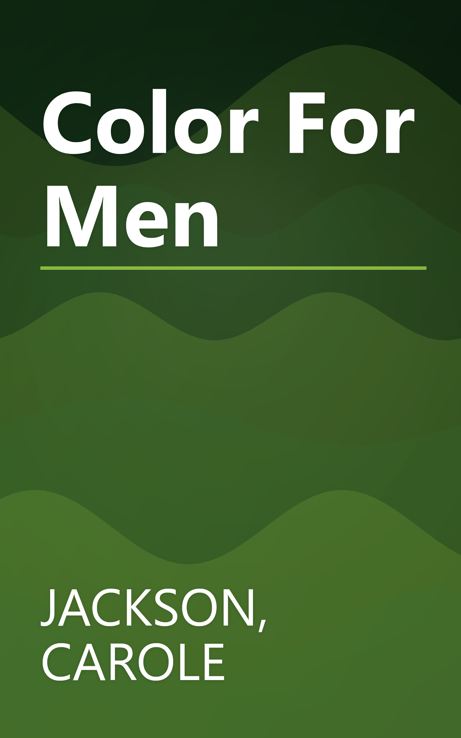 Color For Men book cover