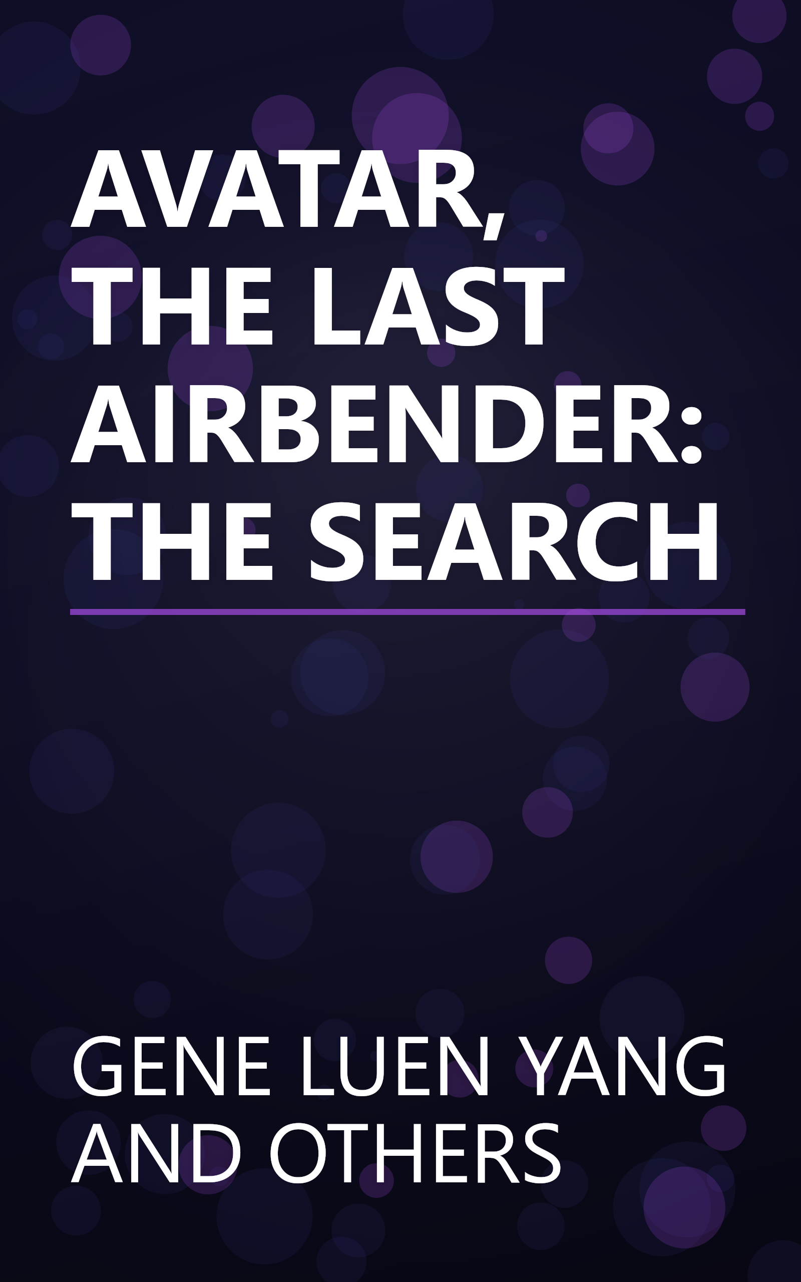 AVATAR, THE LAST AIRBENDER: THE SEARCH book cover