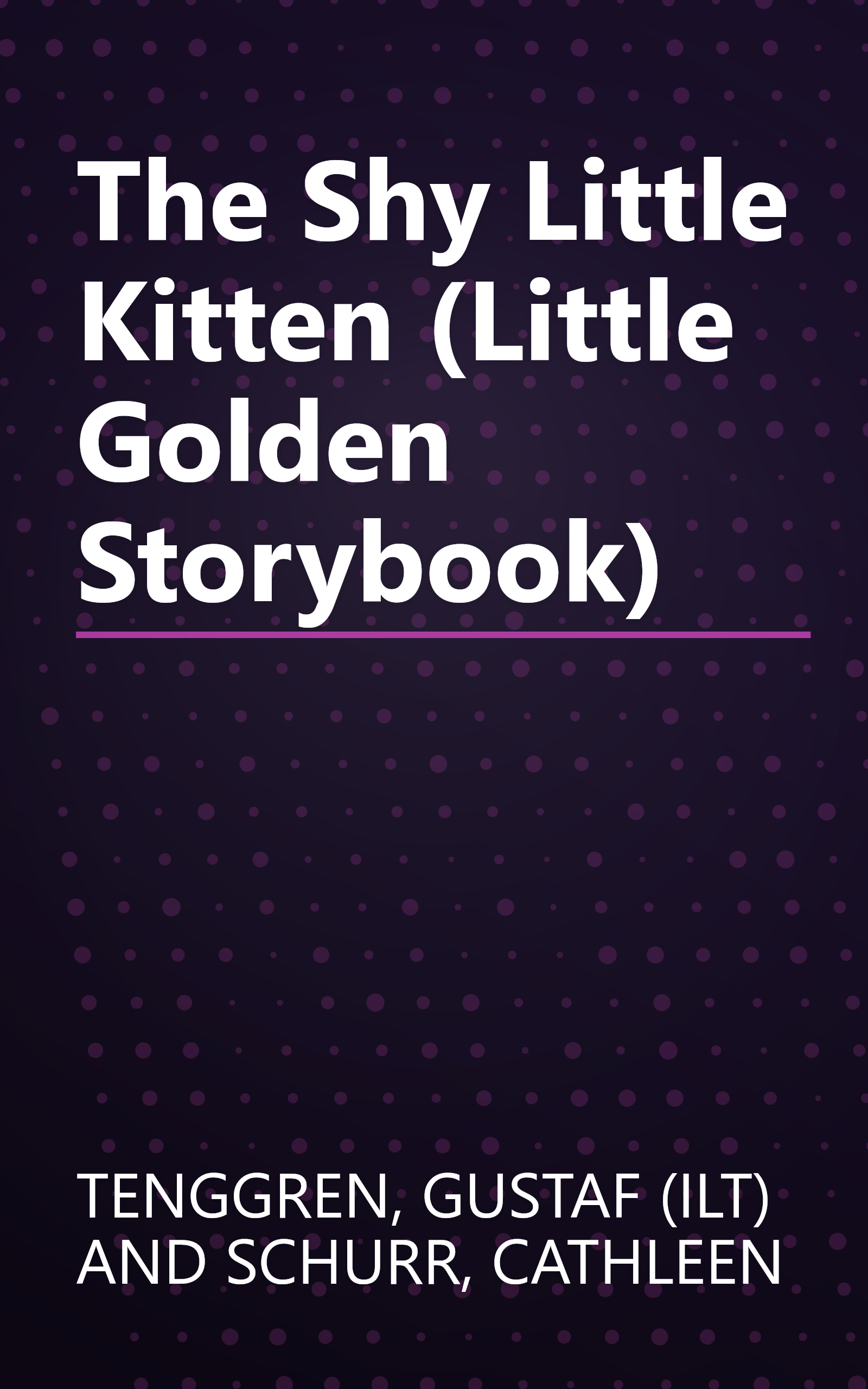 The Shy Little Kitten (Little Golden Storybook) book cover