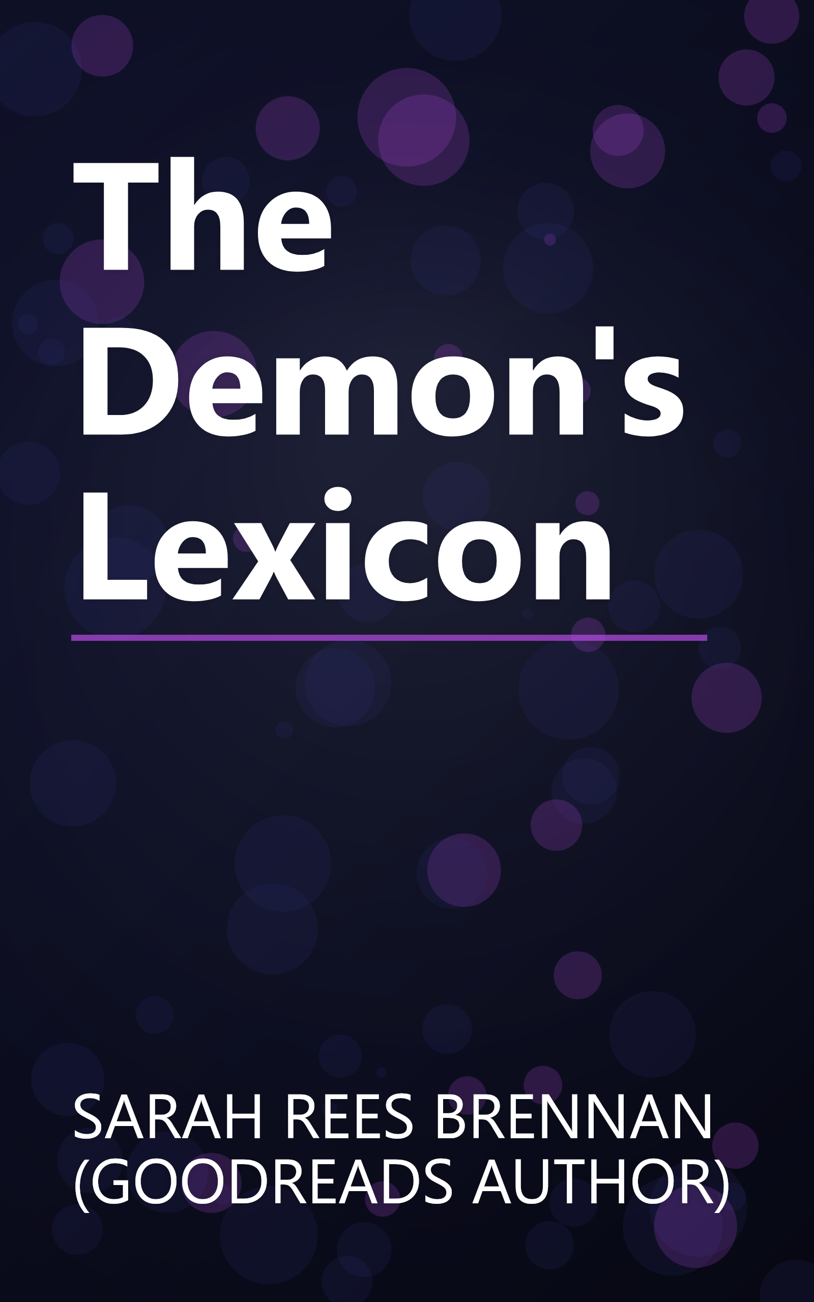 The Demon's Lexicon book cover