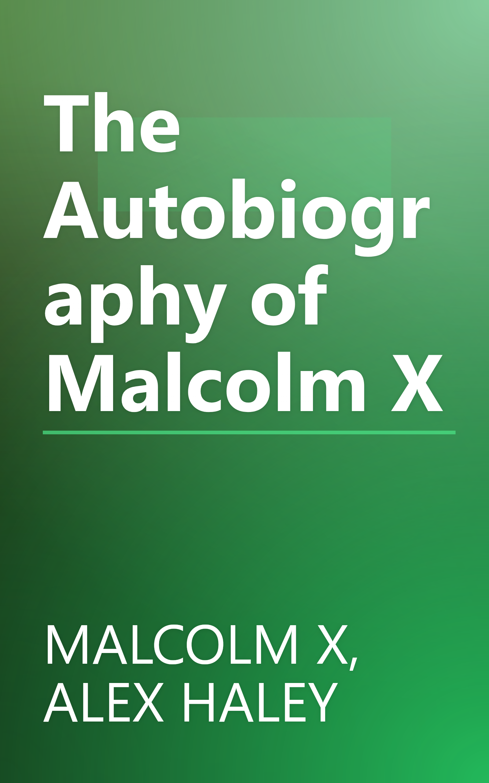 The Autobiography of Malcolm X book cover
