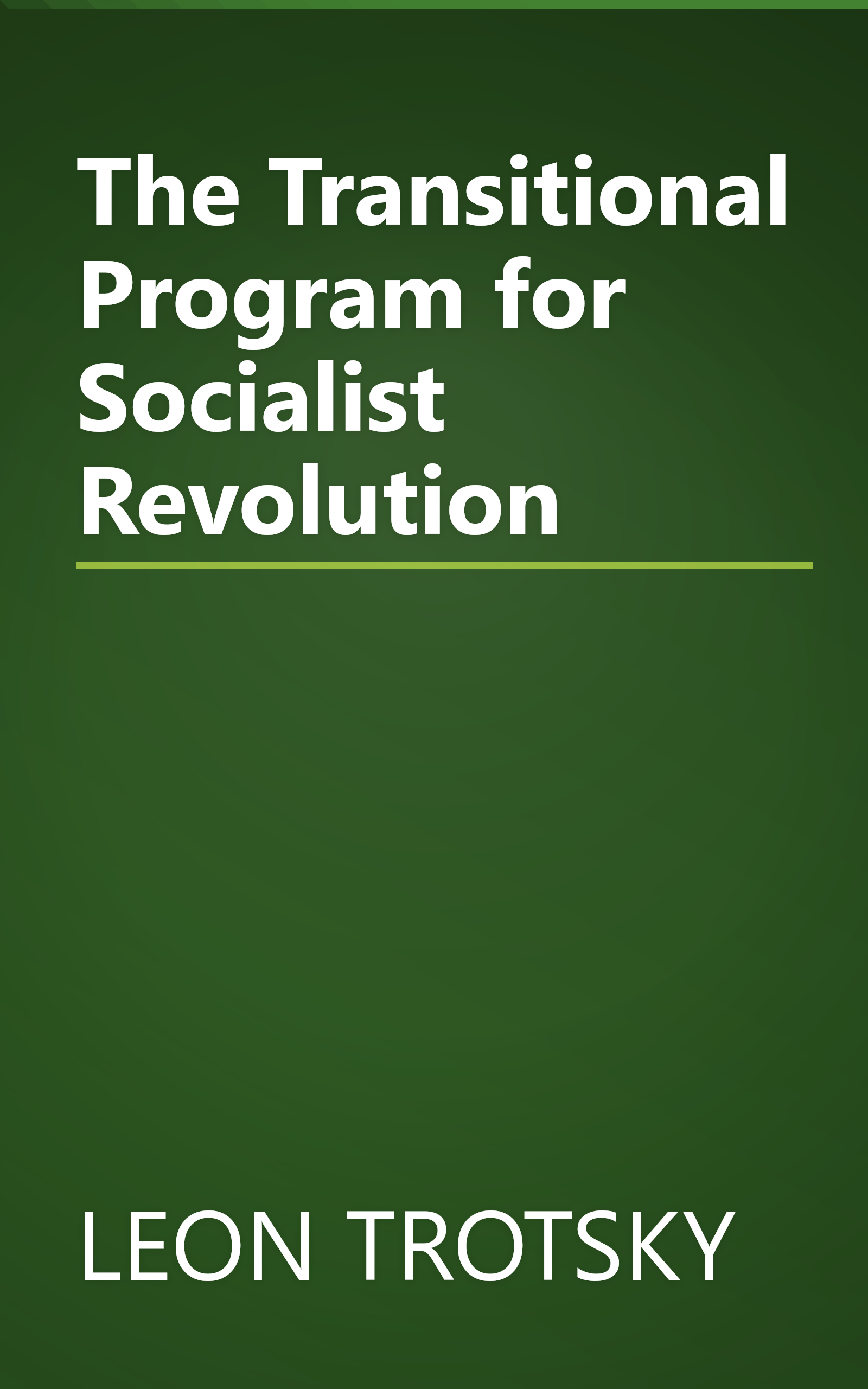 The Transitional Program for Socialist Revolution book cover