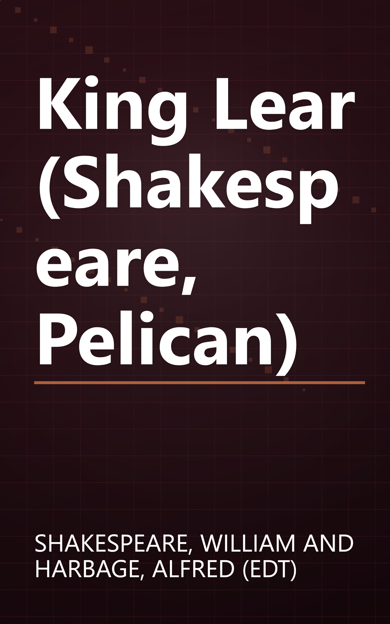 King Lear (Shakespeare, Pelican) book cover