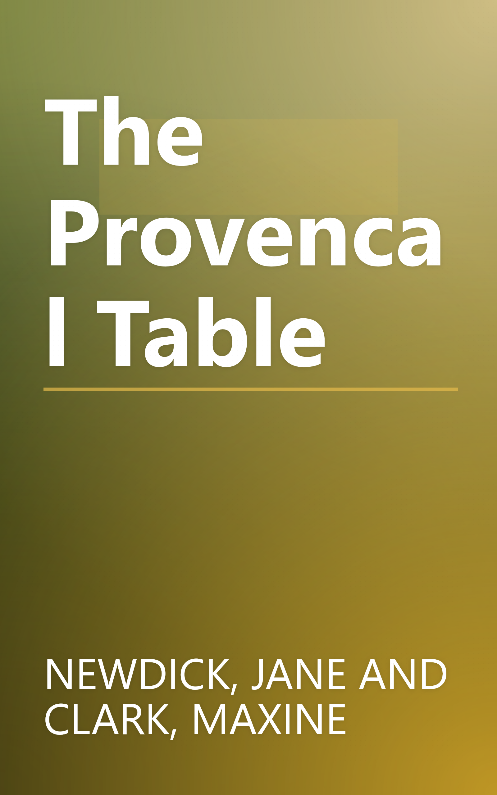 The Provencal Table book cover