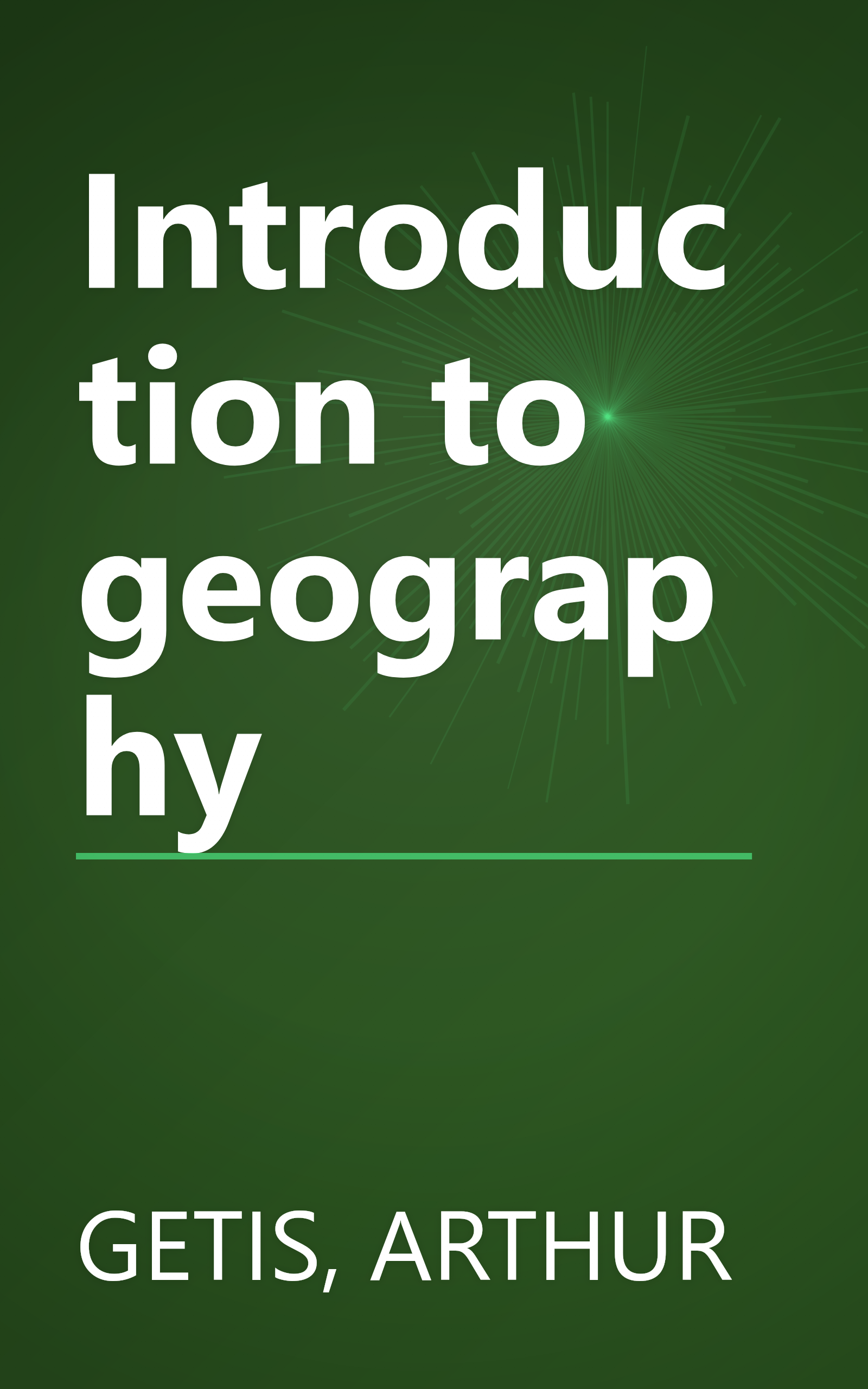 Introduction to geography book cover