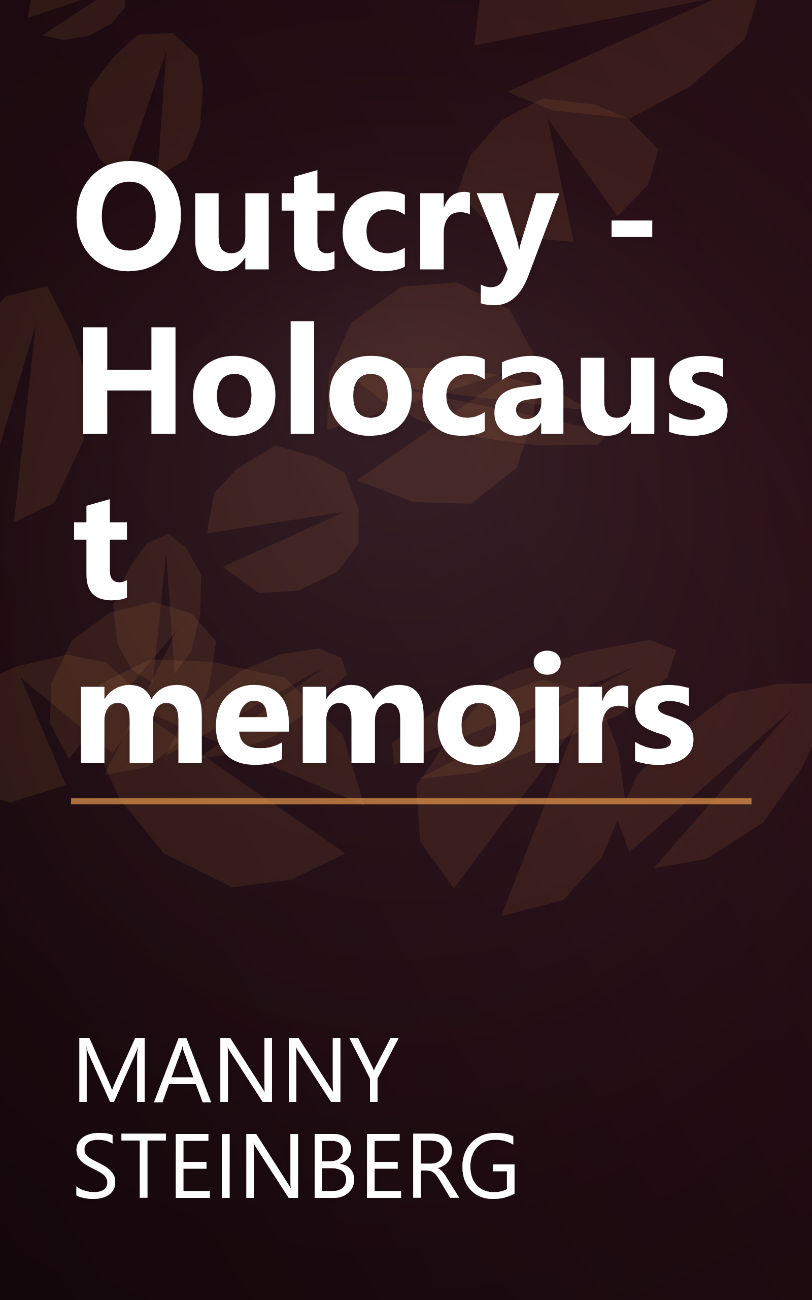Outcry - Holocaust memoirs book cover