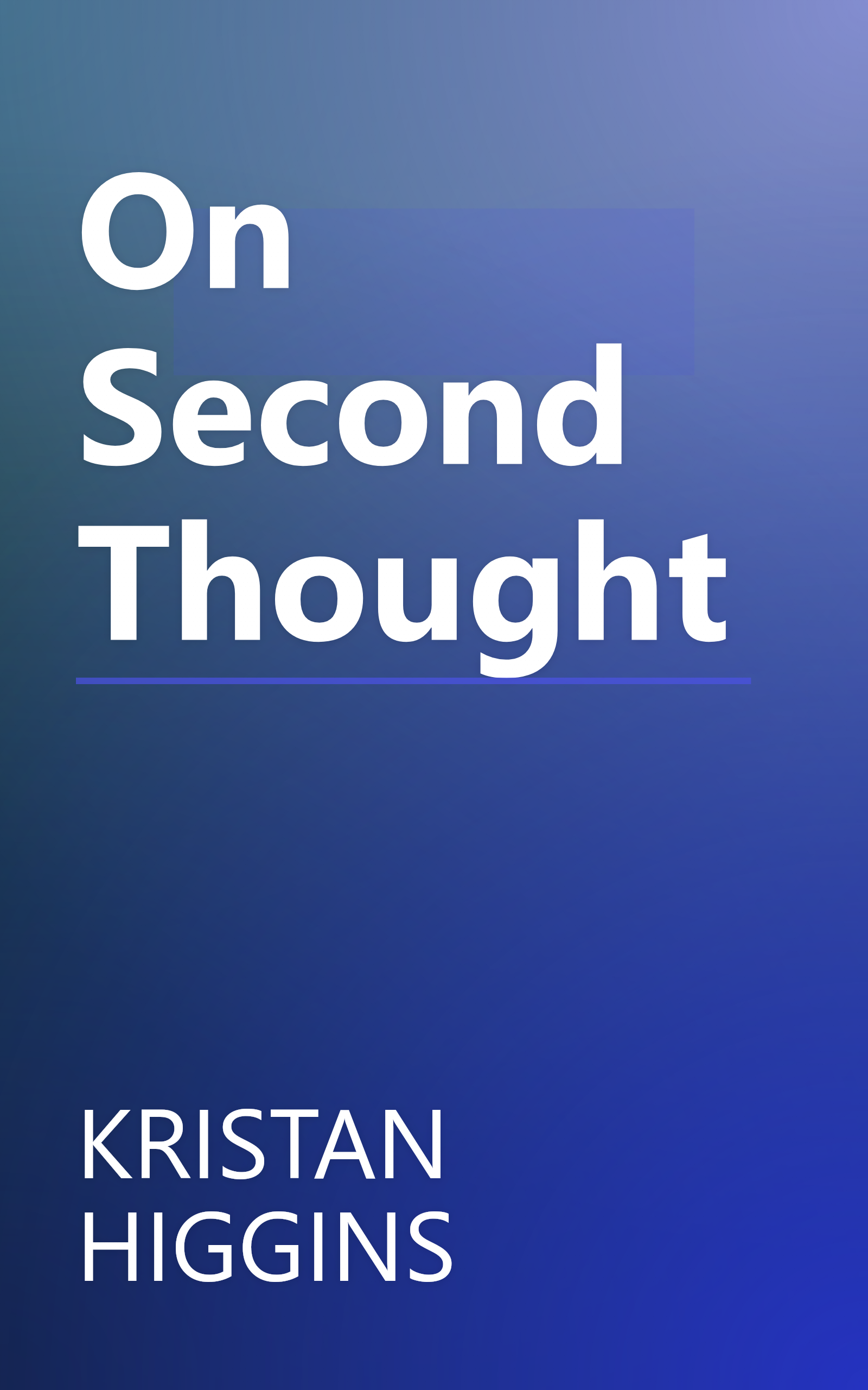 On Second Thought book cover