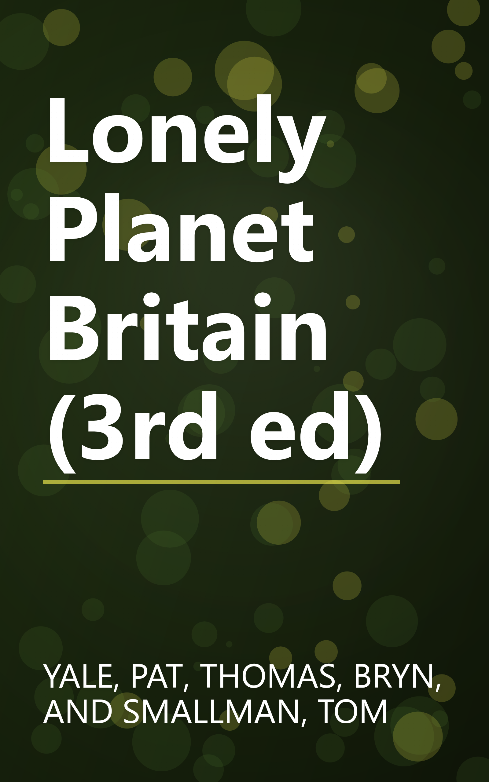 Lonely Planet Britain (3rd ed) book cover