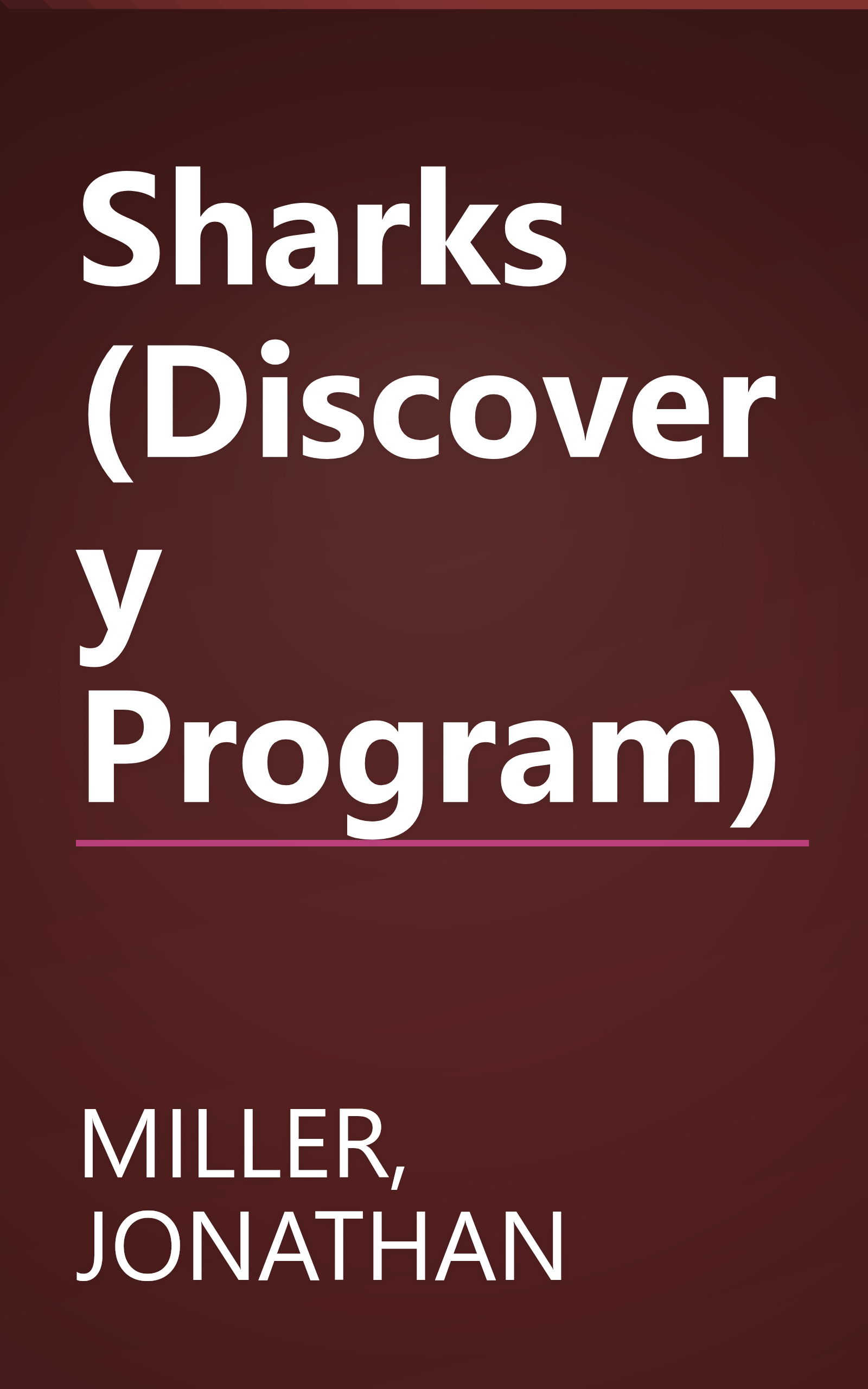 Sharks (Discovery Program) book cover