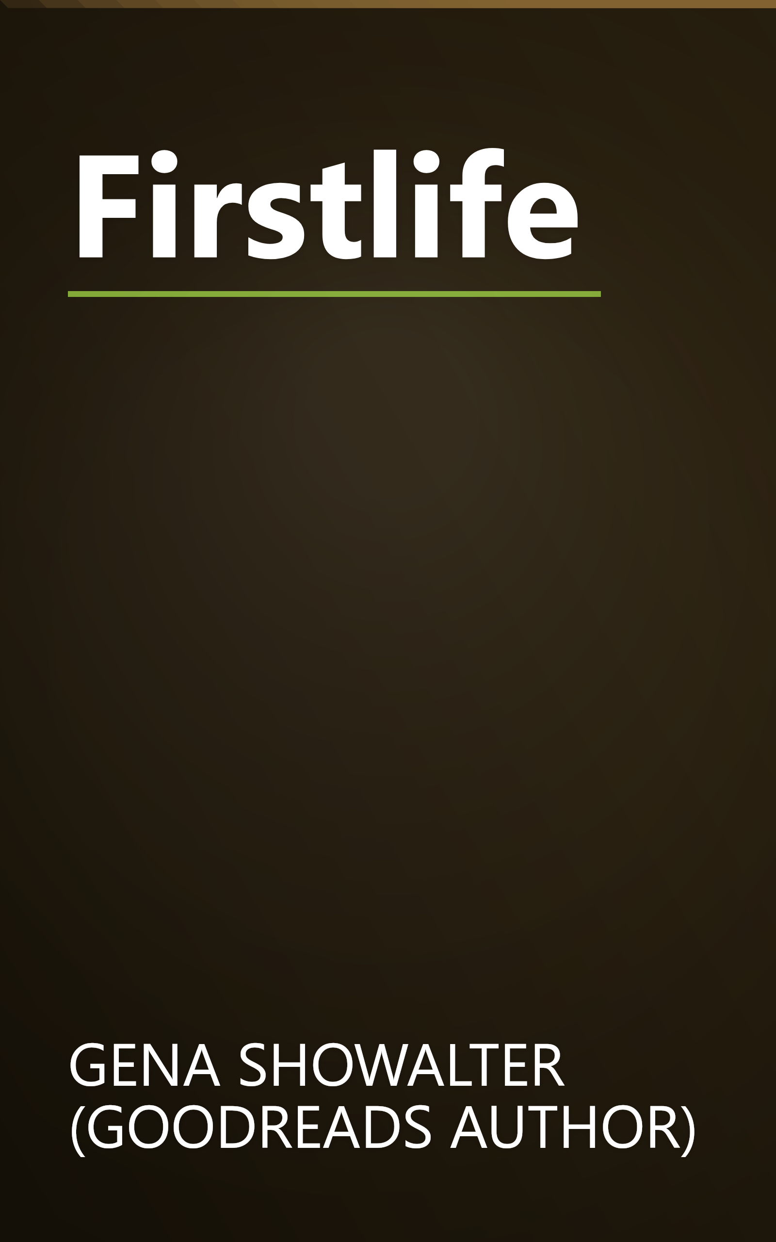 Firstlife book cover