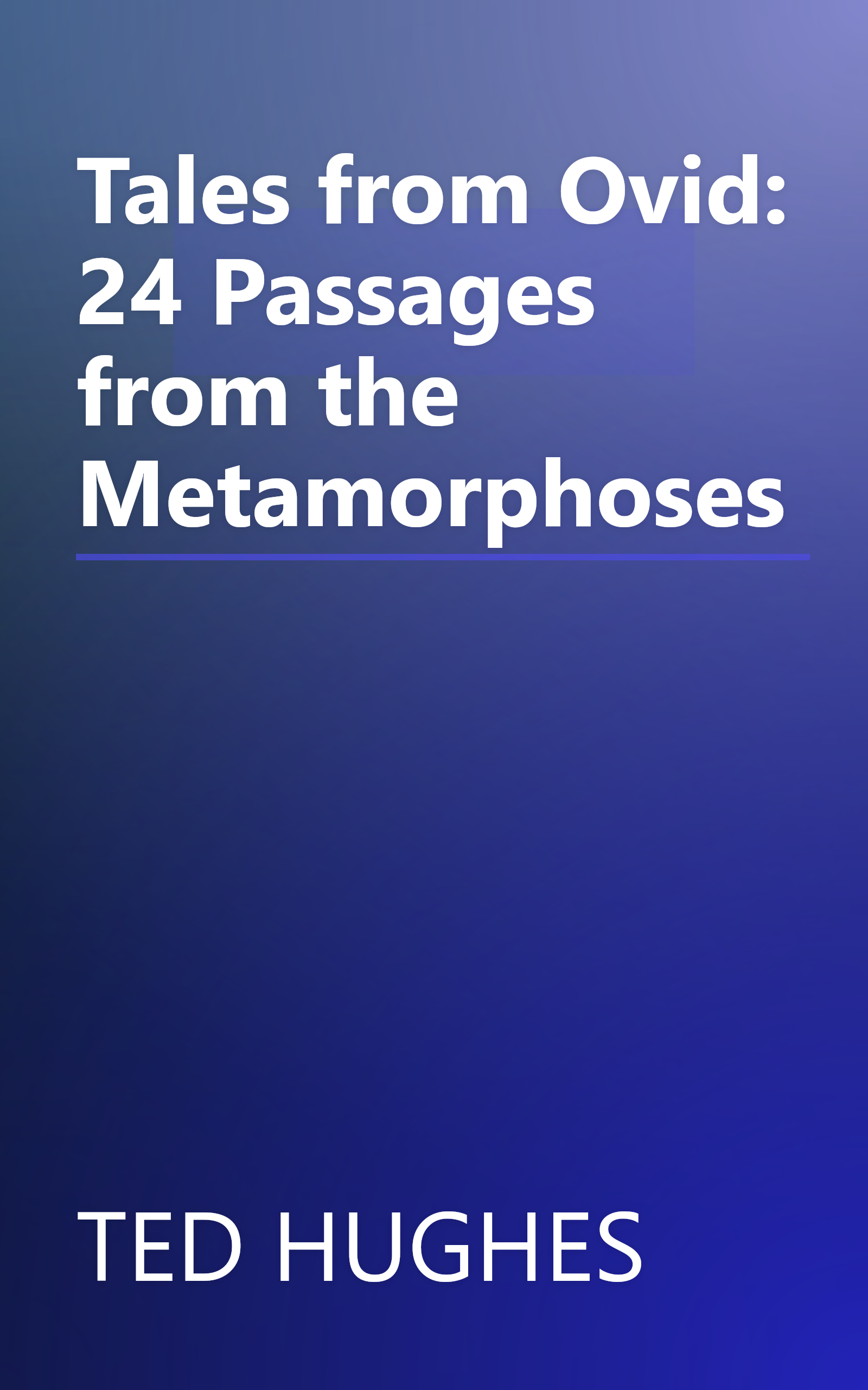 Tales from Ovid: 24 Passages from the Metamorphoses book cover