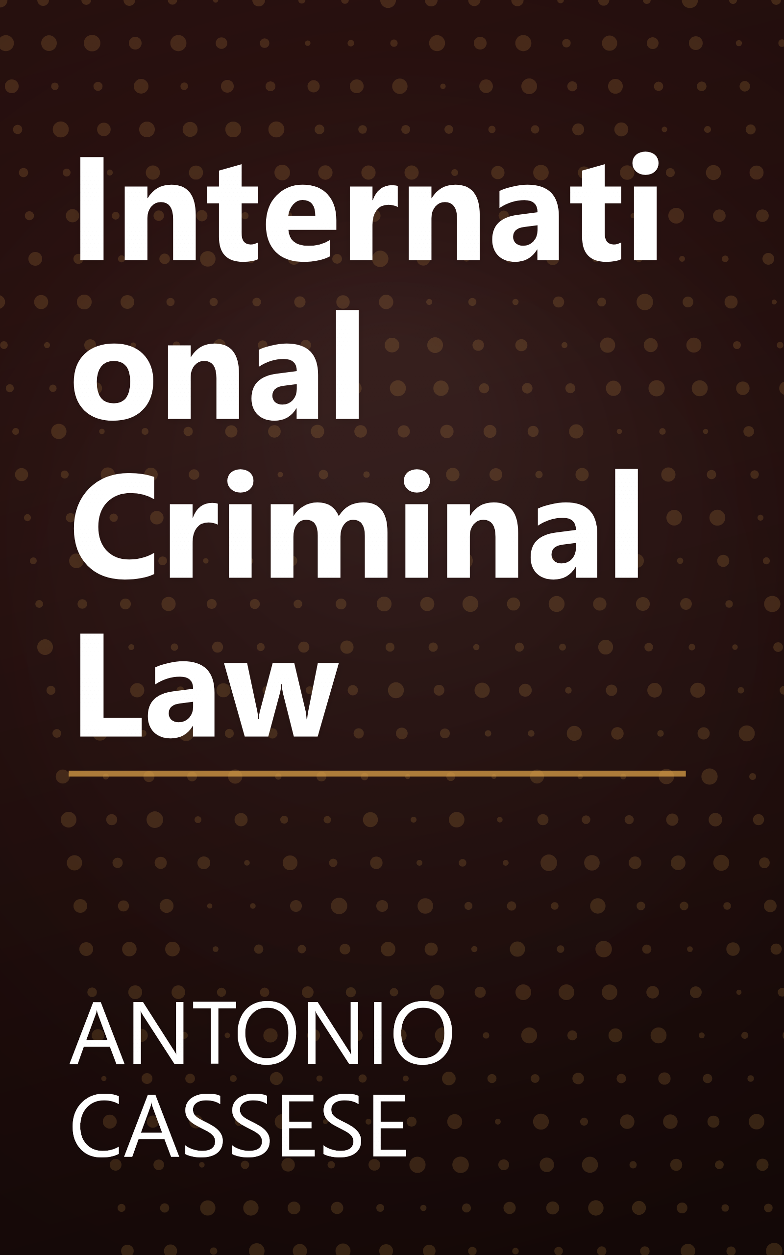 International Criminal Law book cover
