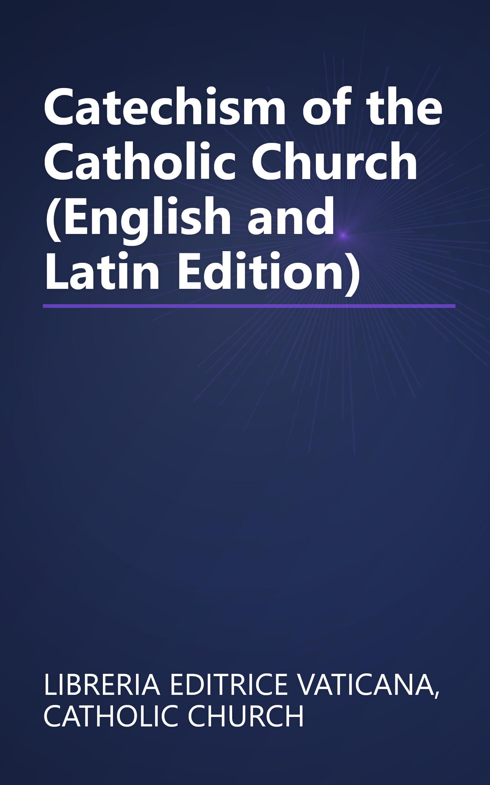 Catechism of the Catholic Church (English and Latin Edition) book cover