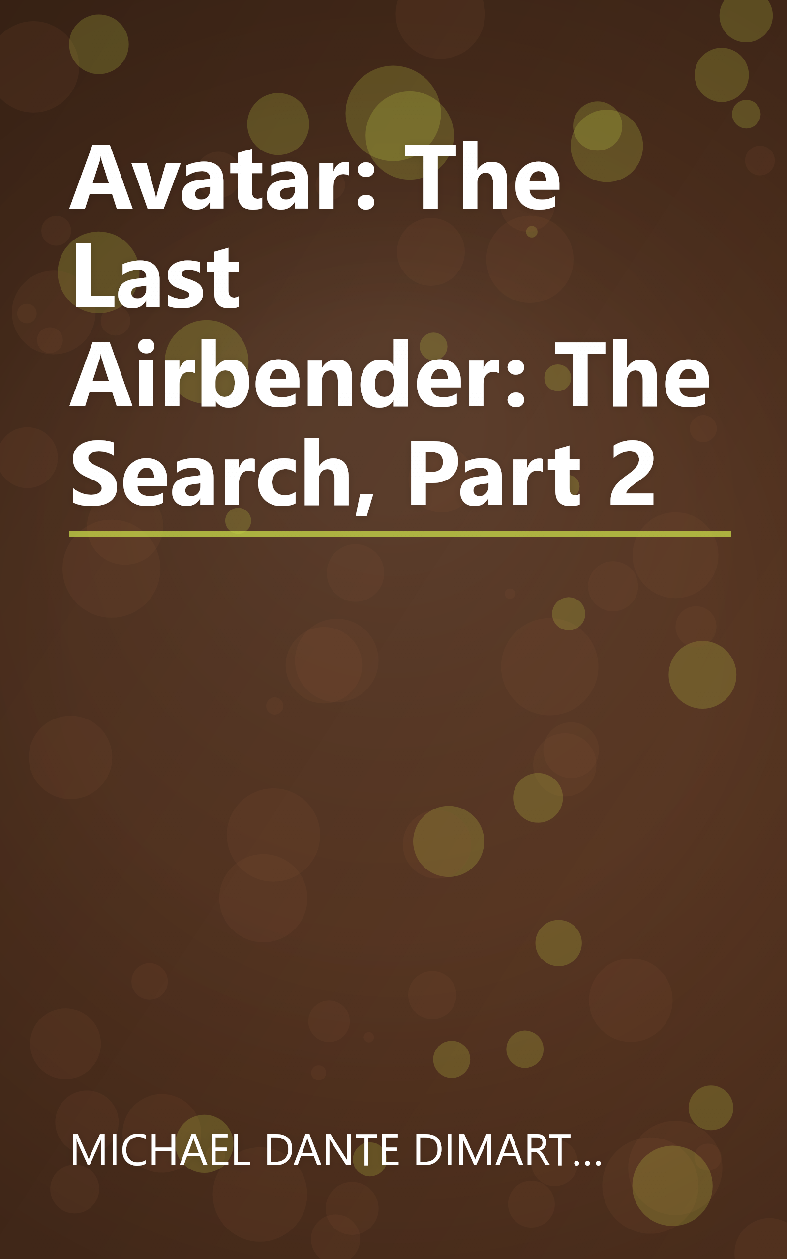 Avatar: The Last Airbender: The Search, Part 2 book cover