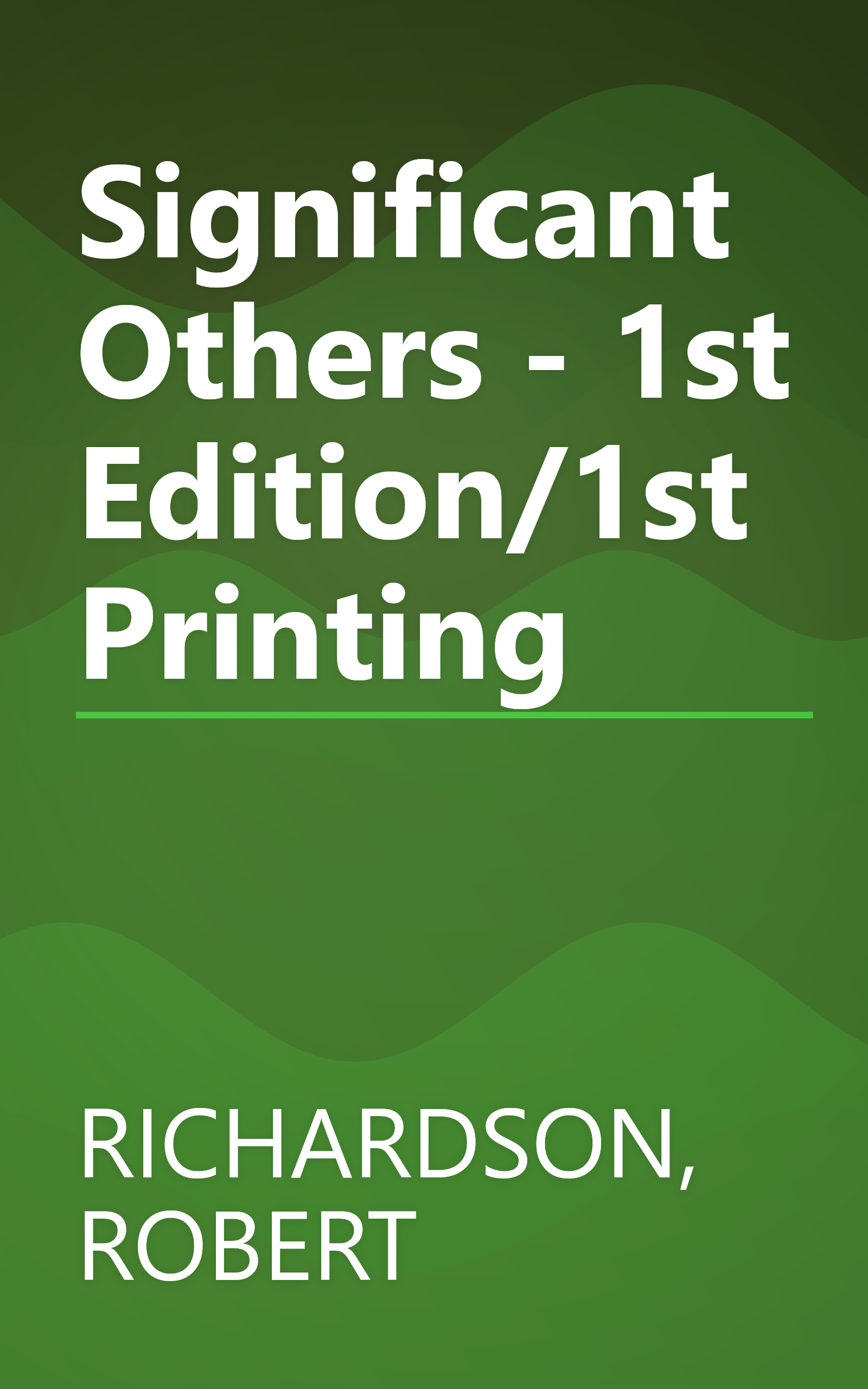 Significant Others - 1st Edition/1st Printing book cover