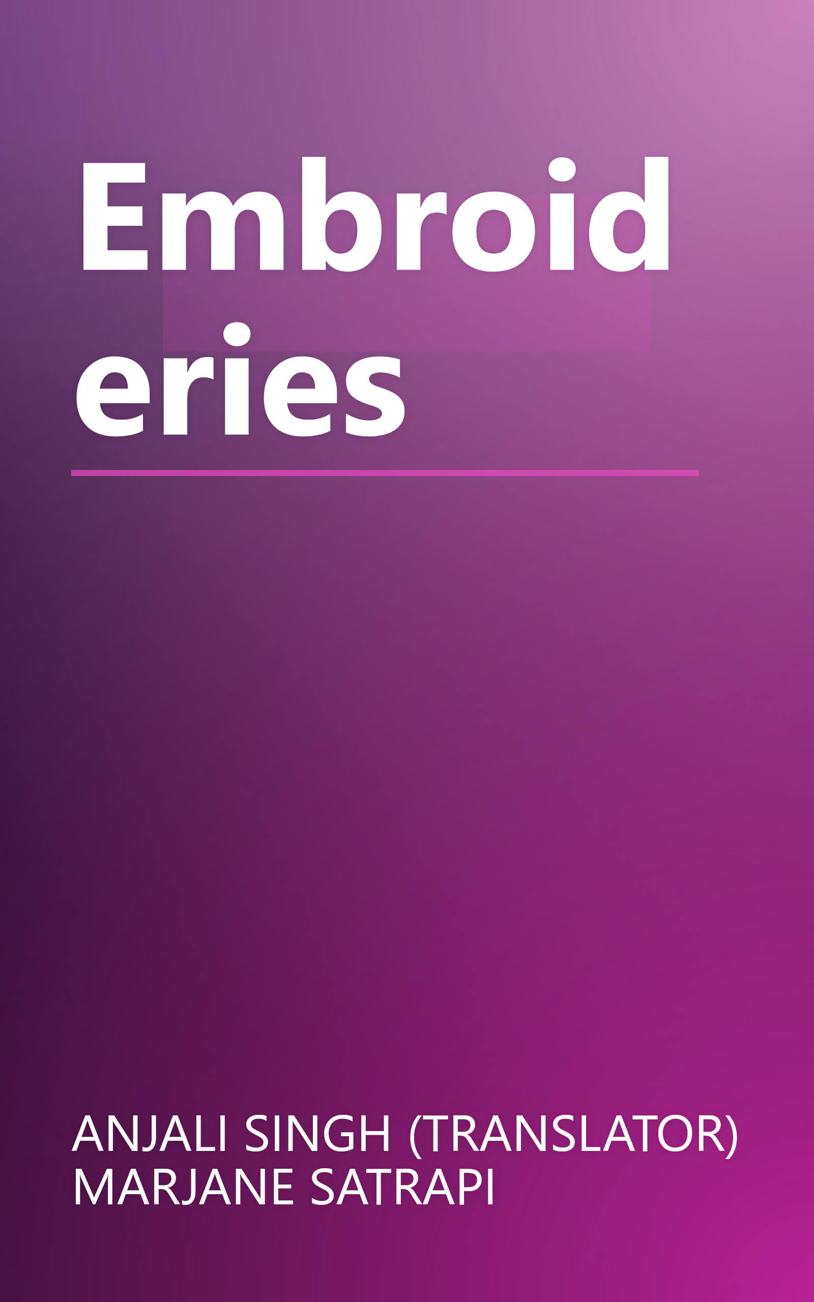 Embroideries book cover