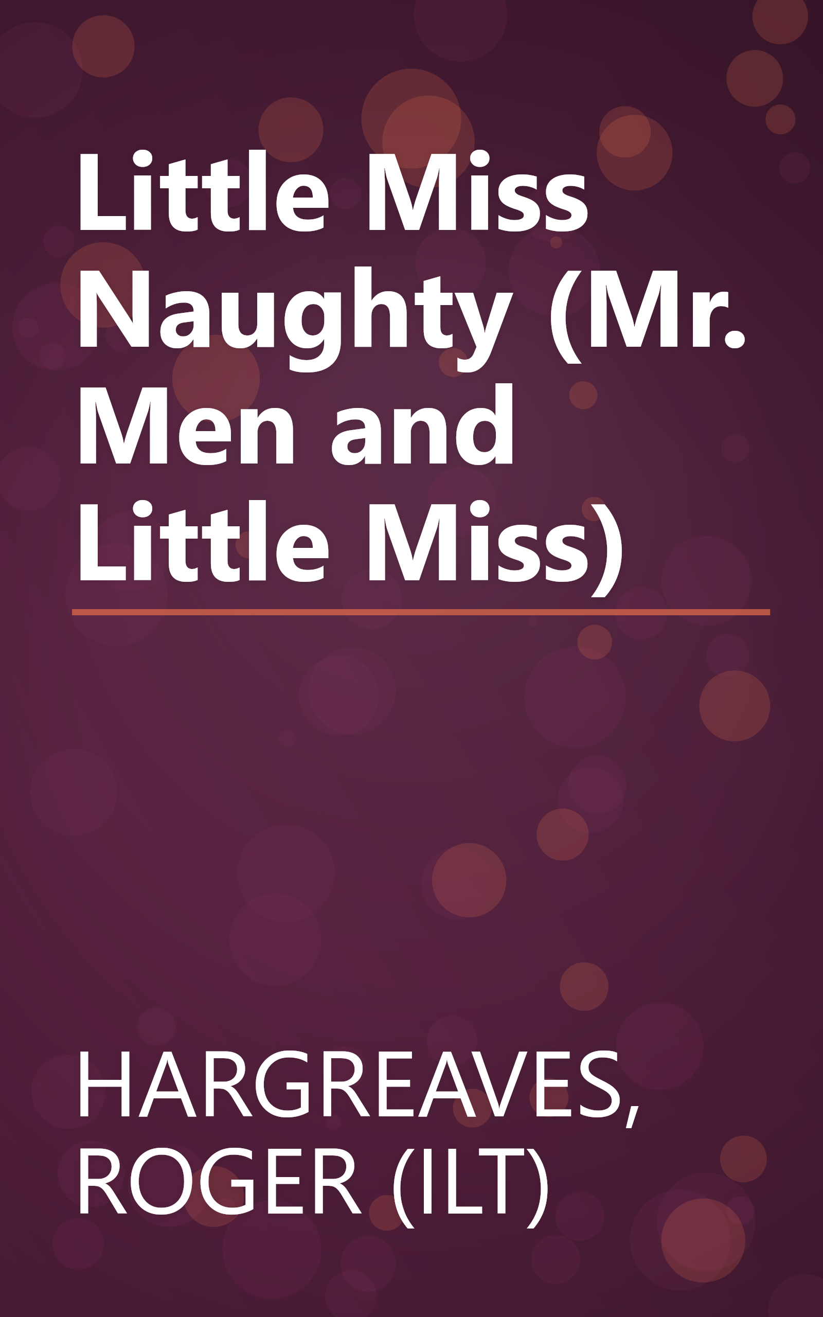 Little Miss Naughty (Mr. Men and Little Miss) book cover