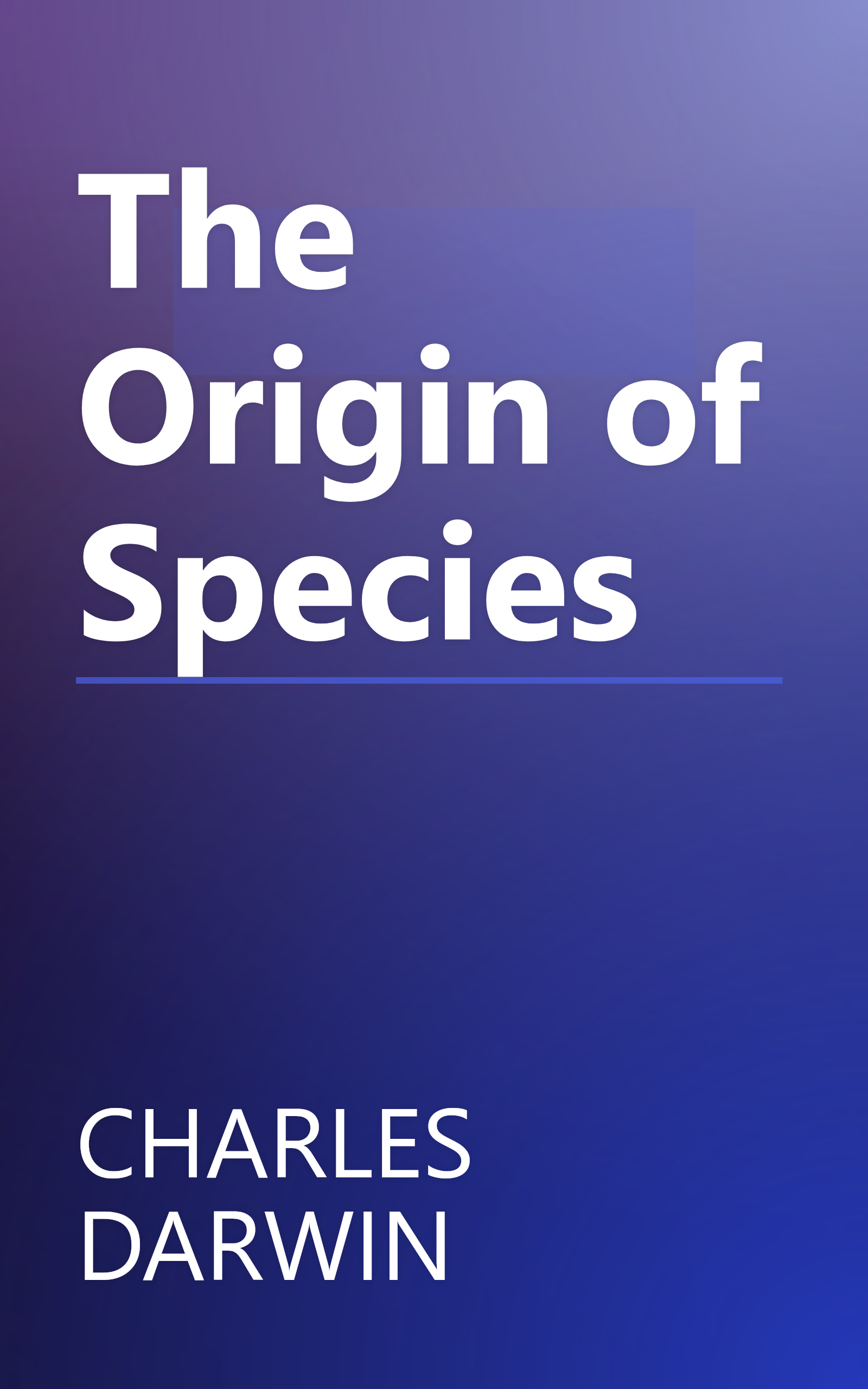 The Origin of Species book cover