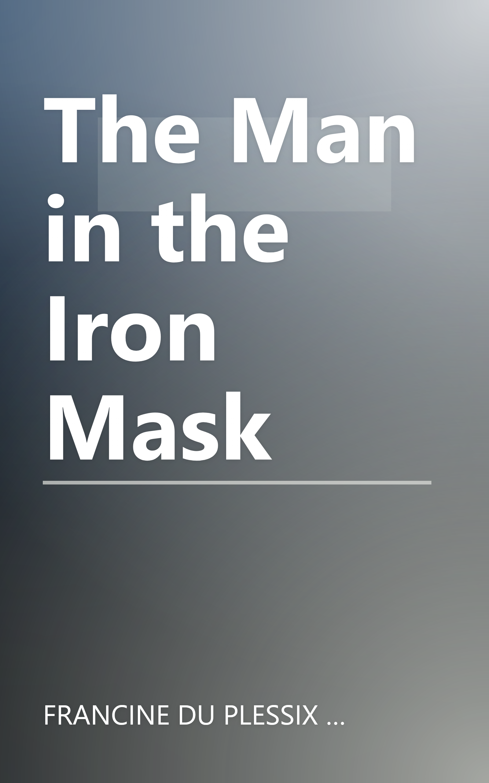 The Man in the Iron Mask book cover