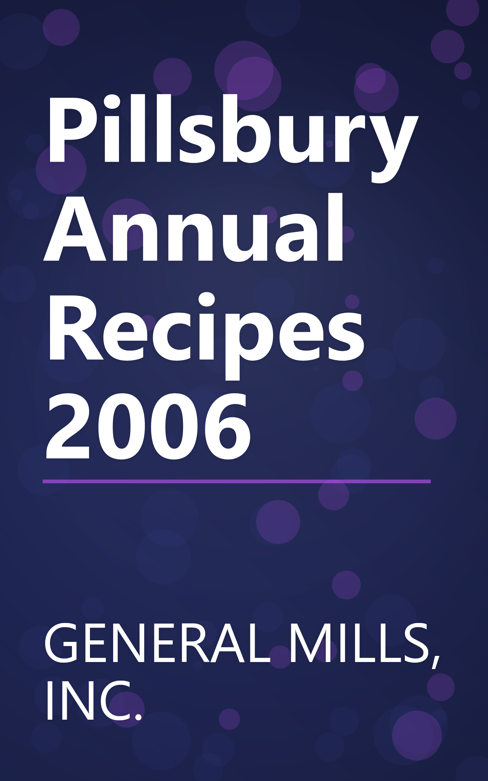 Pillsbury Annual Recipes 2006 book cover