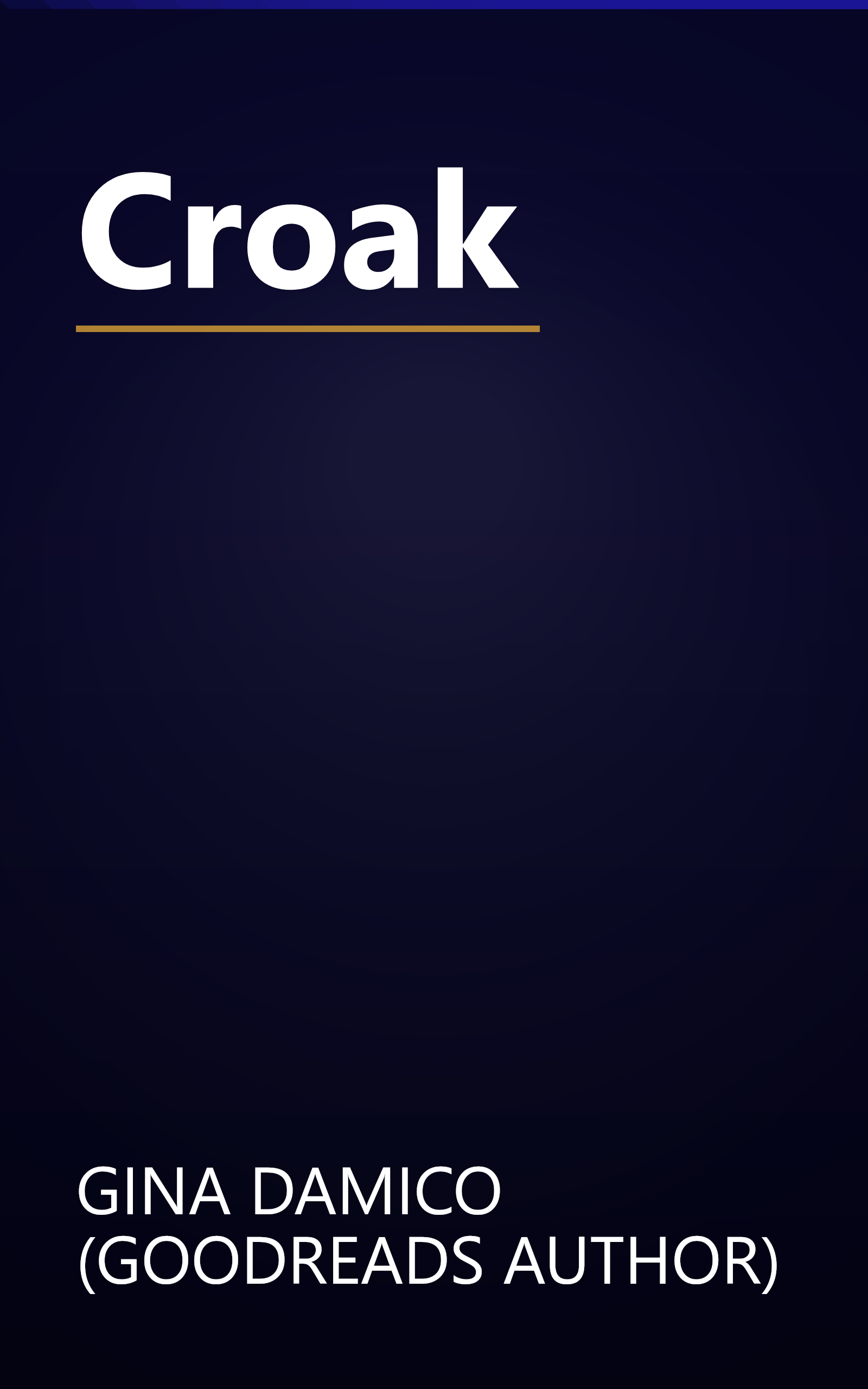 Croak book cover