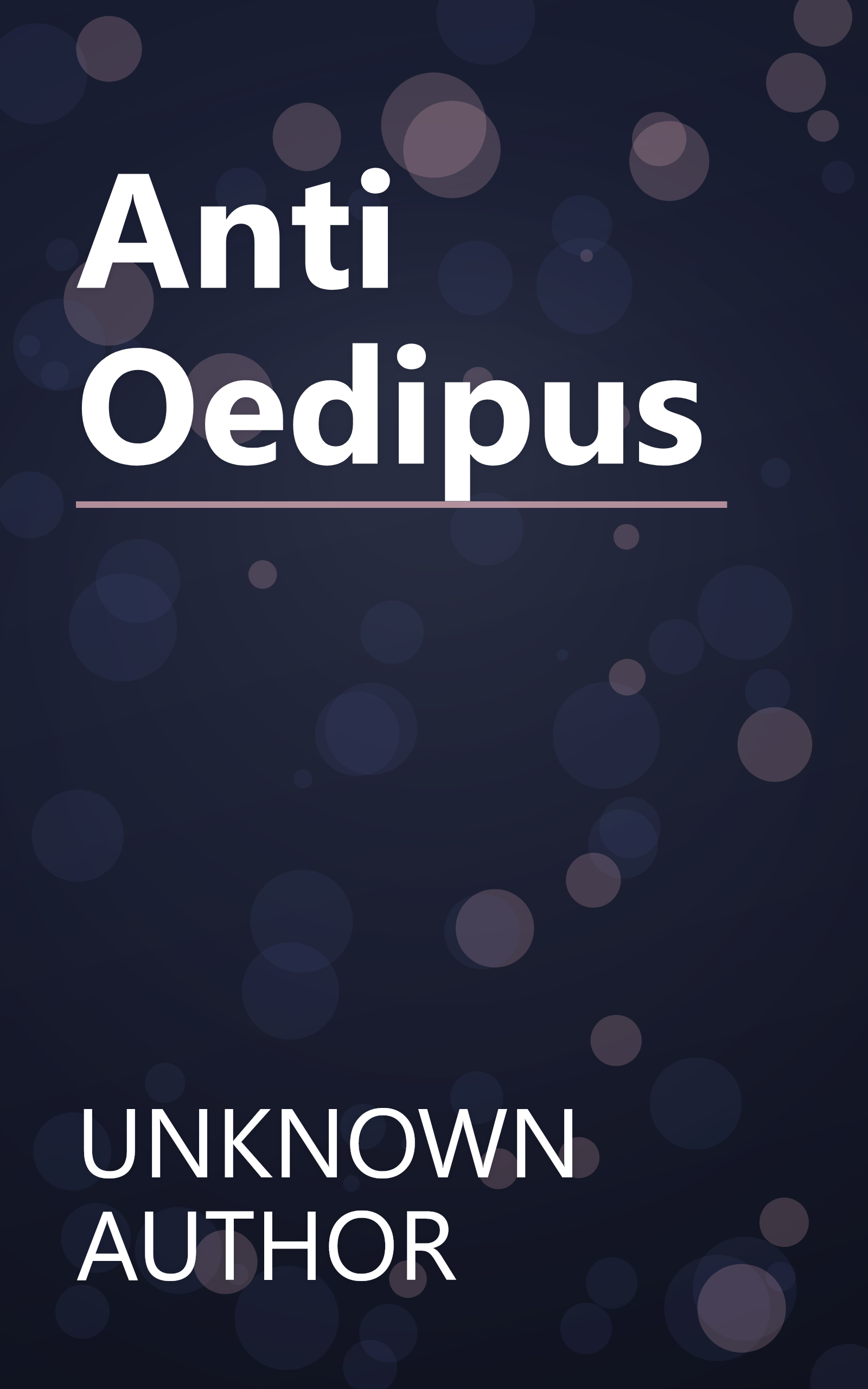 Anti Oedipus book cover
