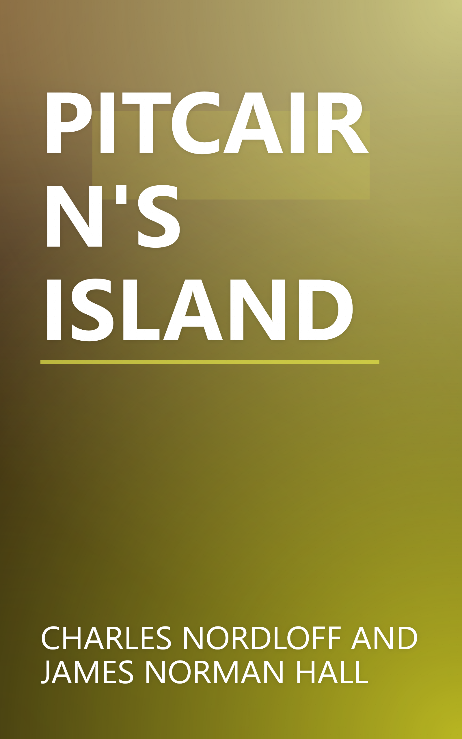 PITCAIRN'S ISLAND book cover