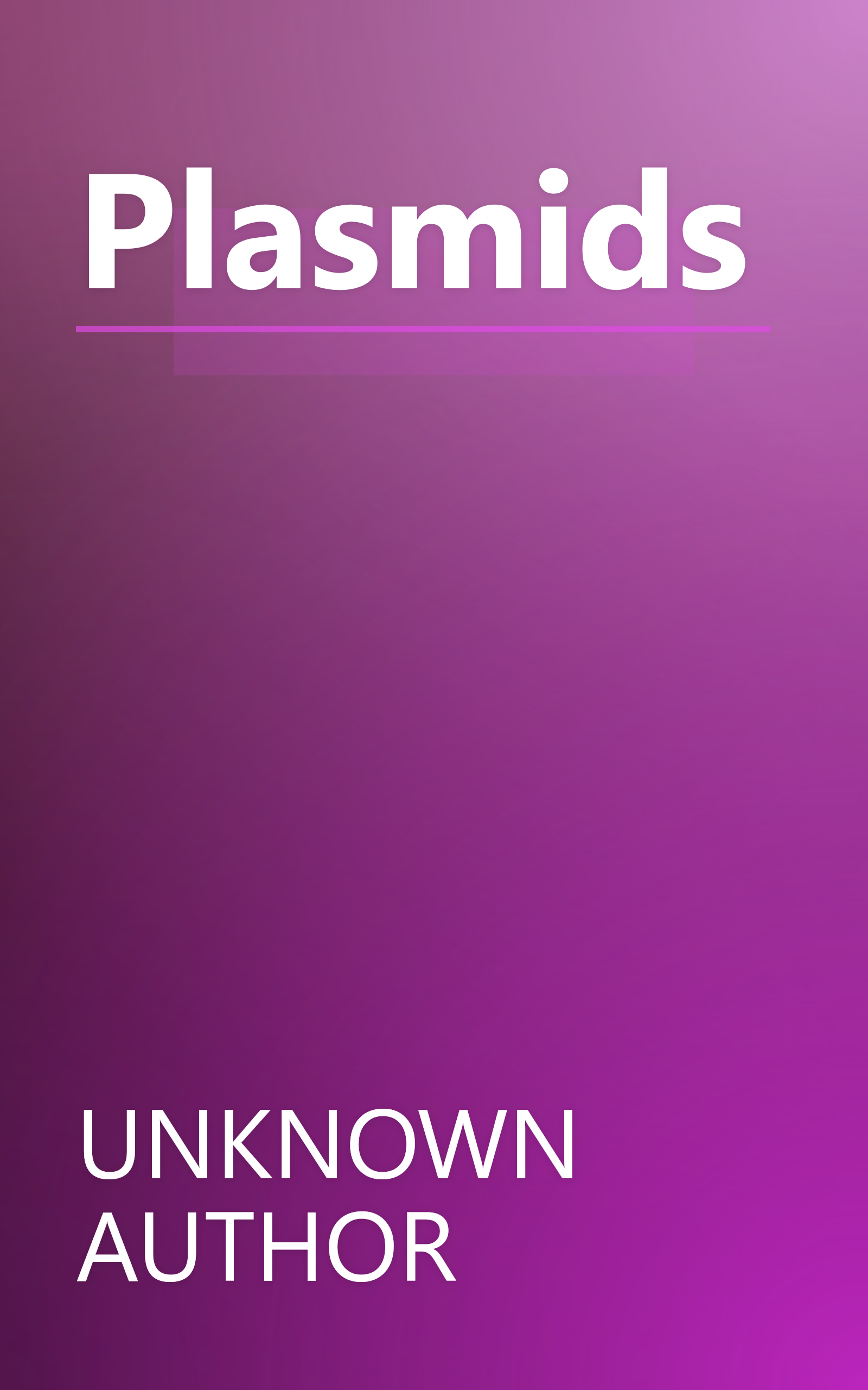 Plasmids book cover