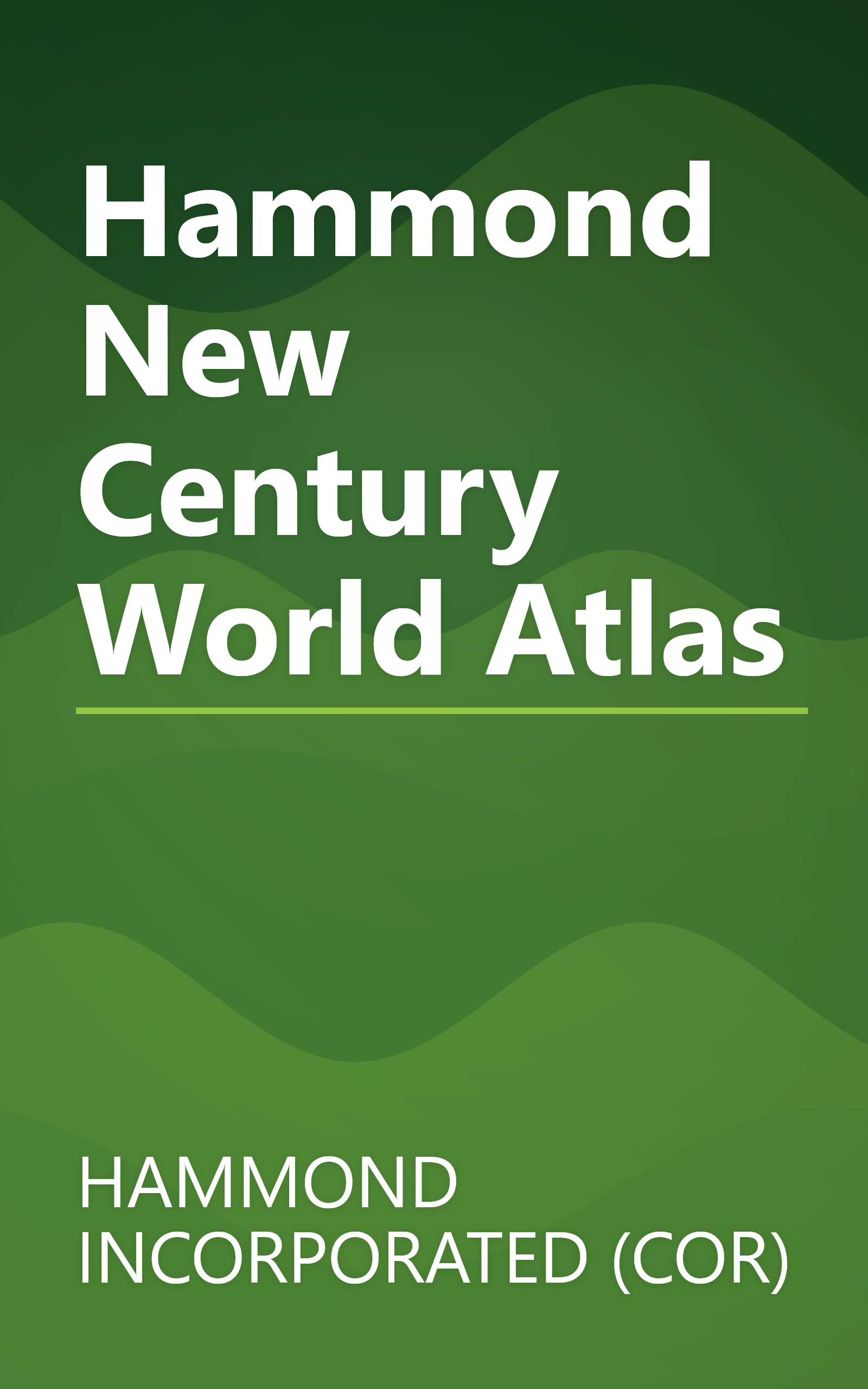 Hammond New Century World Atlas book cover